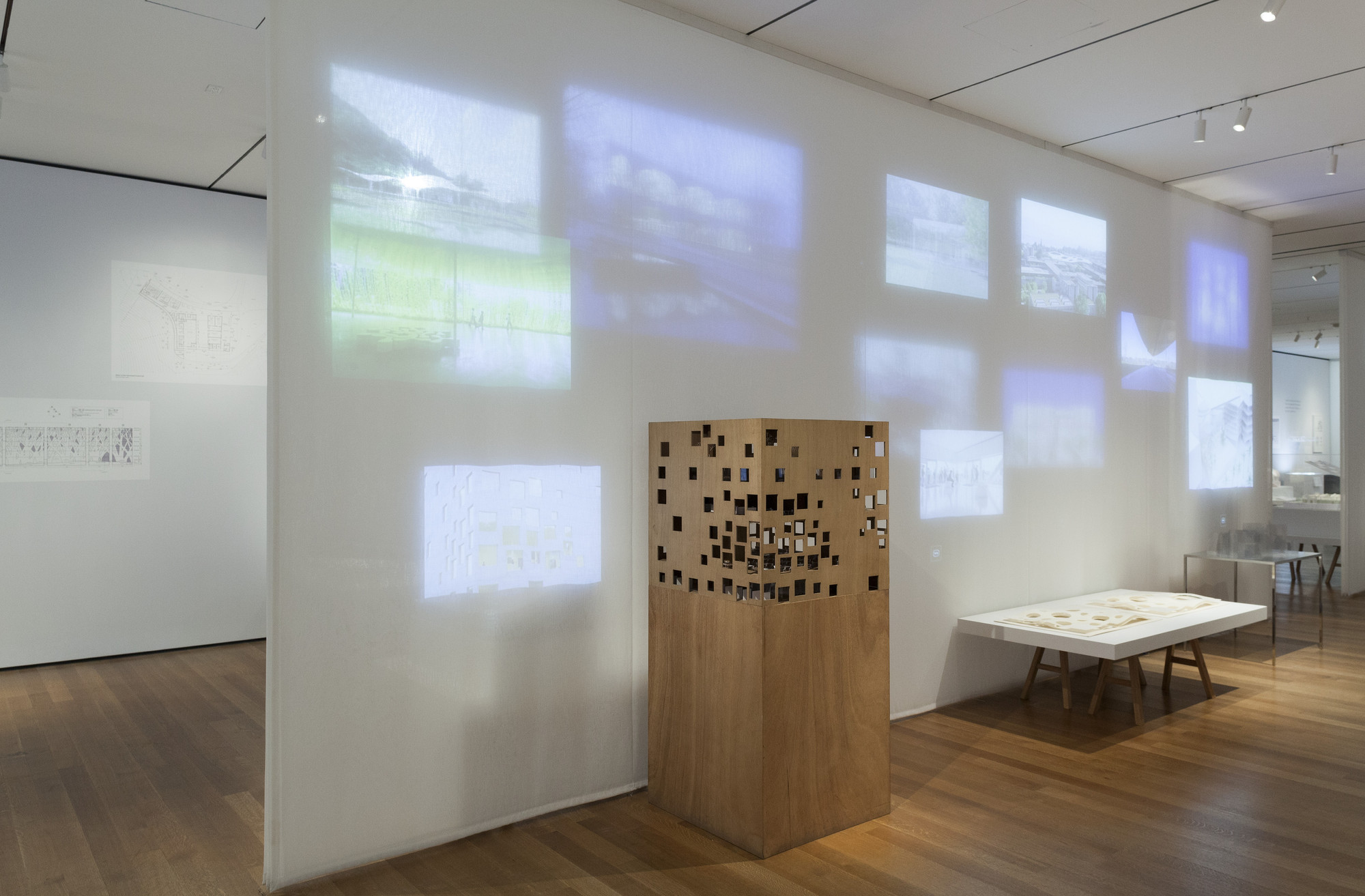 Installation view of the exhibition "A Japanese Constellation: Toyo Ito ...
