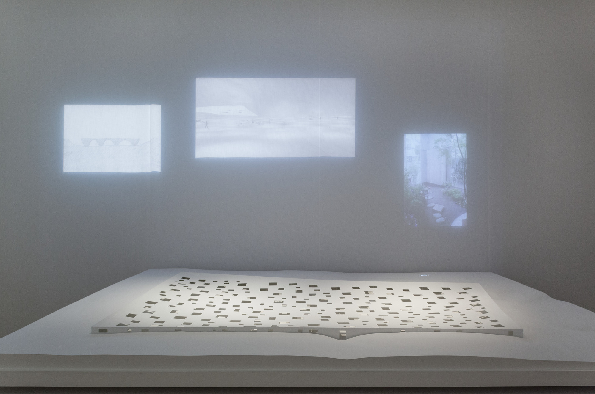 Installation view of the exhibition "A Japanese Constellation: Toyo Ito ...