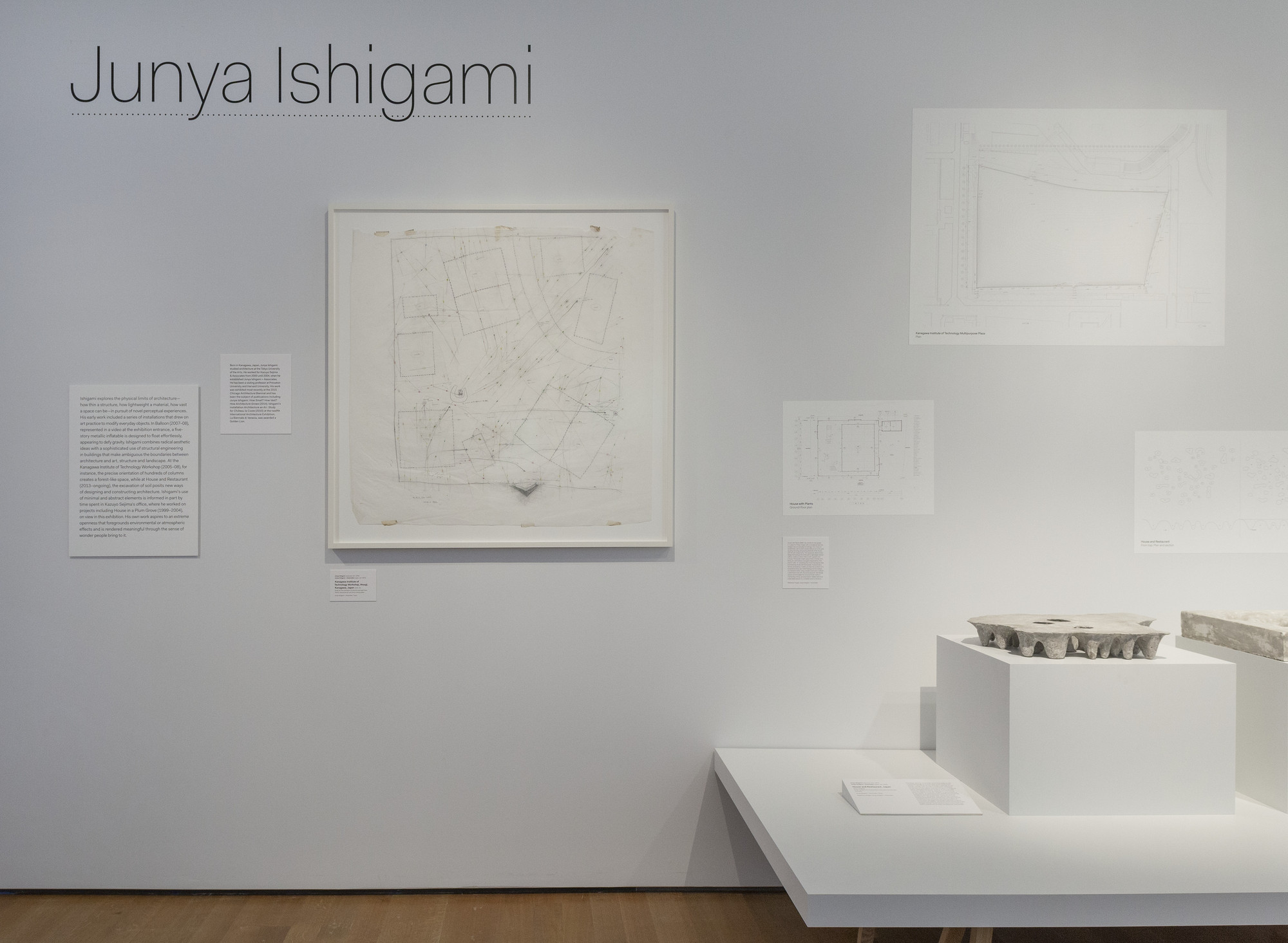 Installation view of the exhibition "A Japanese Constellation: Toyo Ito ...