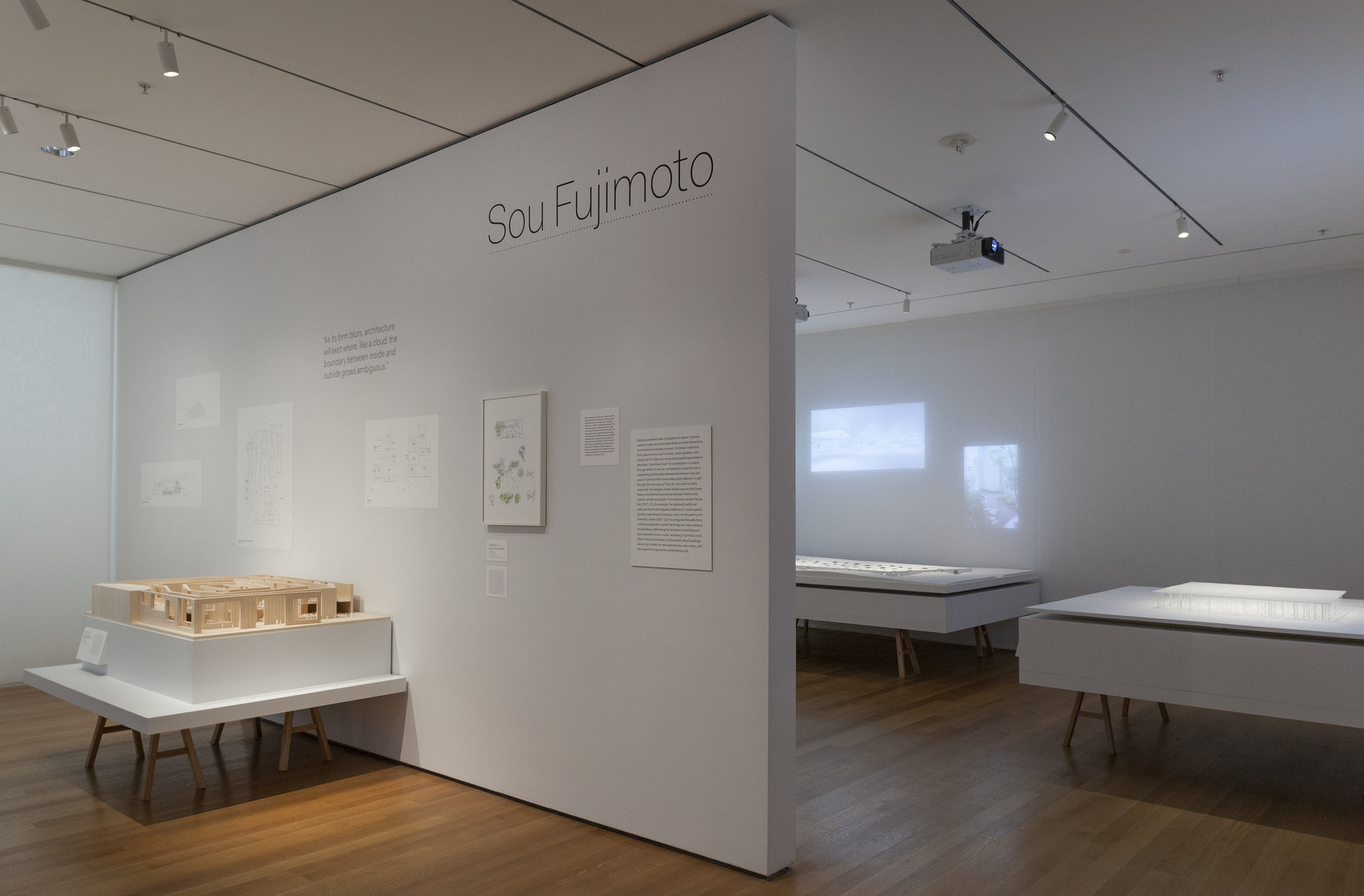 Installation view of the exhibition "A Japanese Constellation: Toyo Ito ...