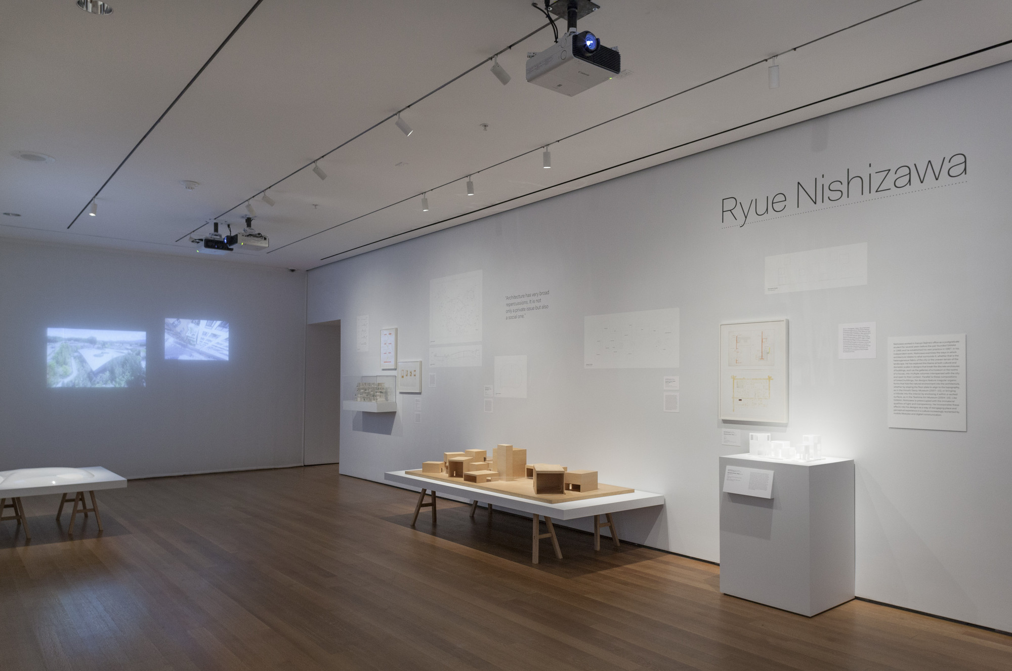 Installation view of the exhibition "A Japanese Constellation: Toyo Ito ...