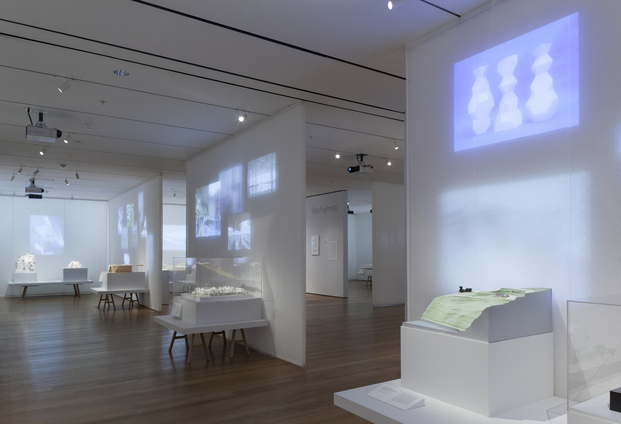 Installation view of the exhibition "A Japanese Constellation: Toyo Ito ...