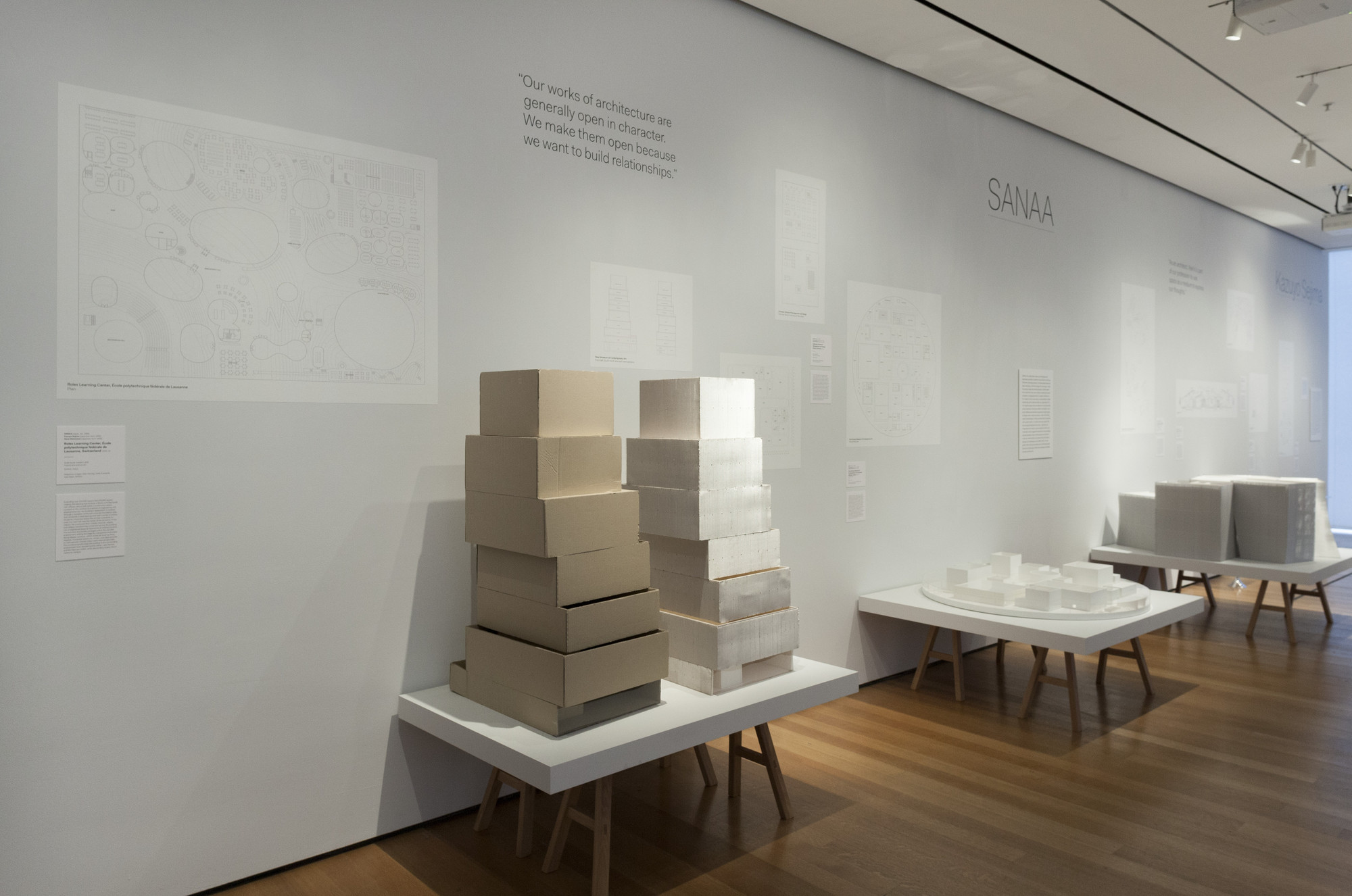 Installation view of the exhibition "A Japanese Constellation: Toyo Ito ...
