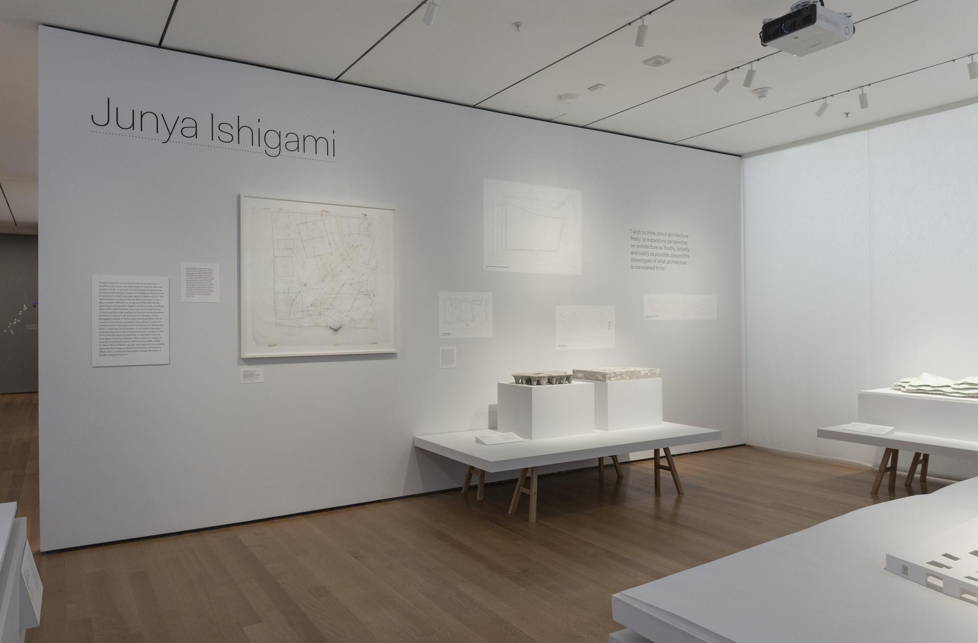 Installation view of the exhibition "A Japanese Constellation: Toyo Ito ...
