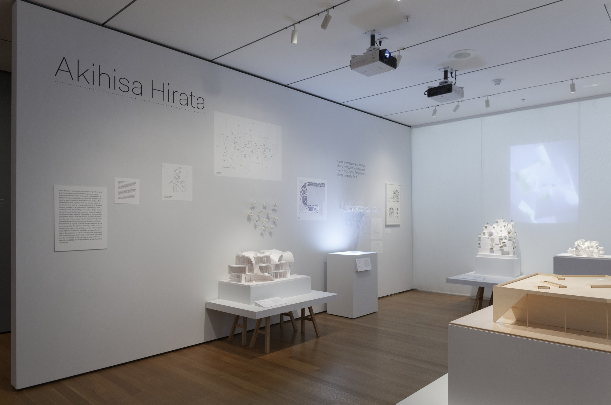 Installation view of the exhibition "A Japanese Constellation: Toyo Ito ...