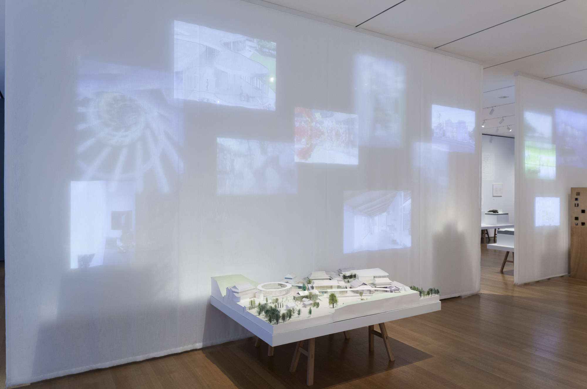 Installation view of the exhibition "A Japanese Constellation: Toyo Ito ...