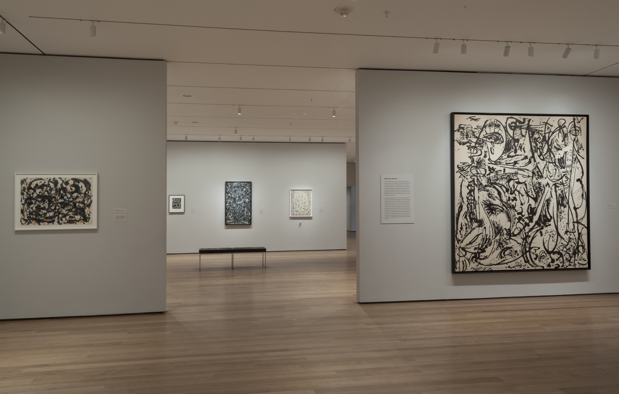 Installation view of the exhibition "Jackson Pollock: A Collection ...