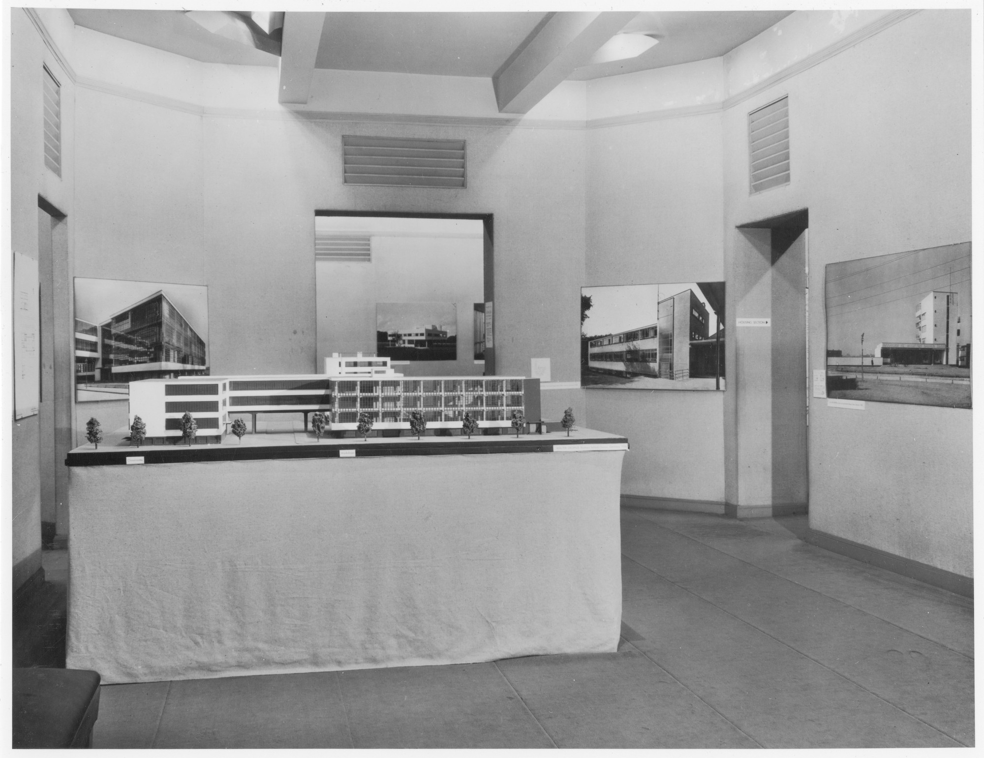 Installation view of the exhibition "Modern Architecture: International ...