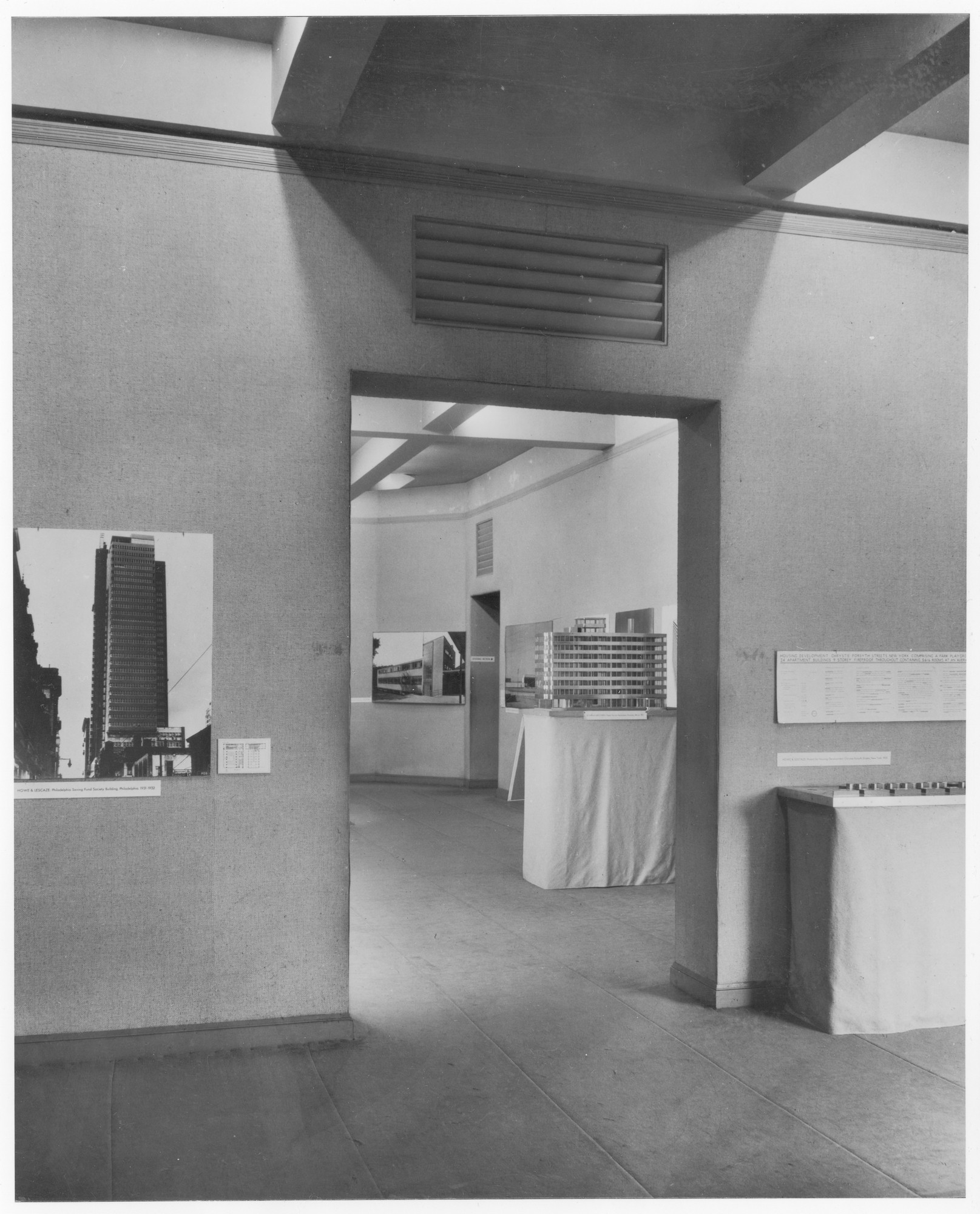 Installation view of the exhibition "Modern Architecture: International ...