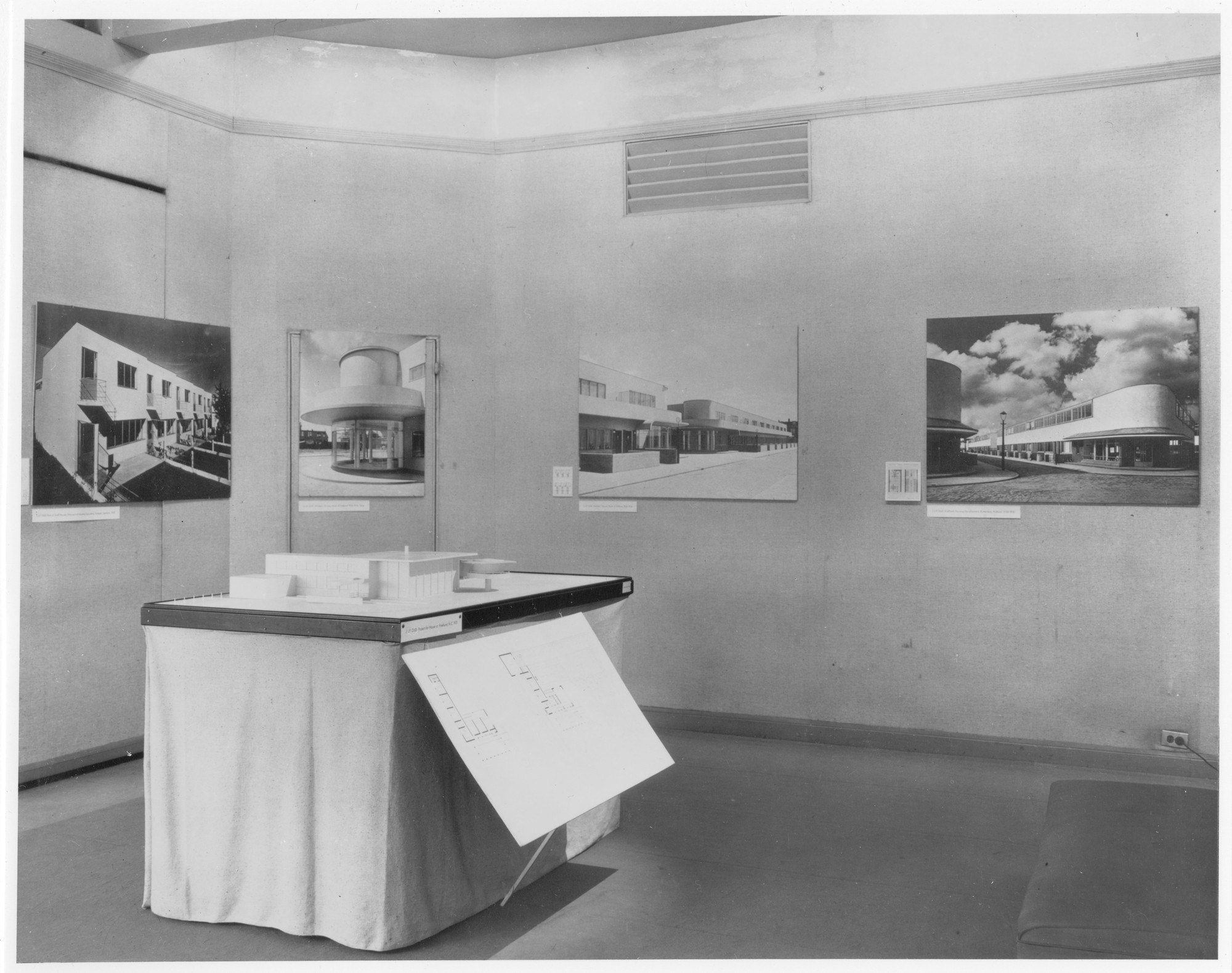 Installation view of the exhibition "Modern Architecture: International ...