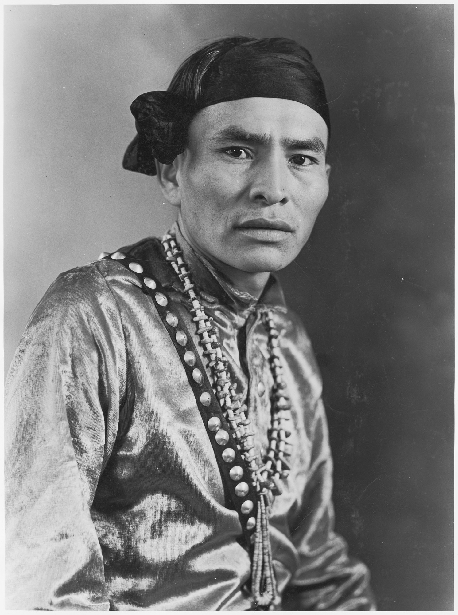 "Navaho Indian - native clothing." Research photograph associated with ...