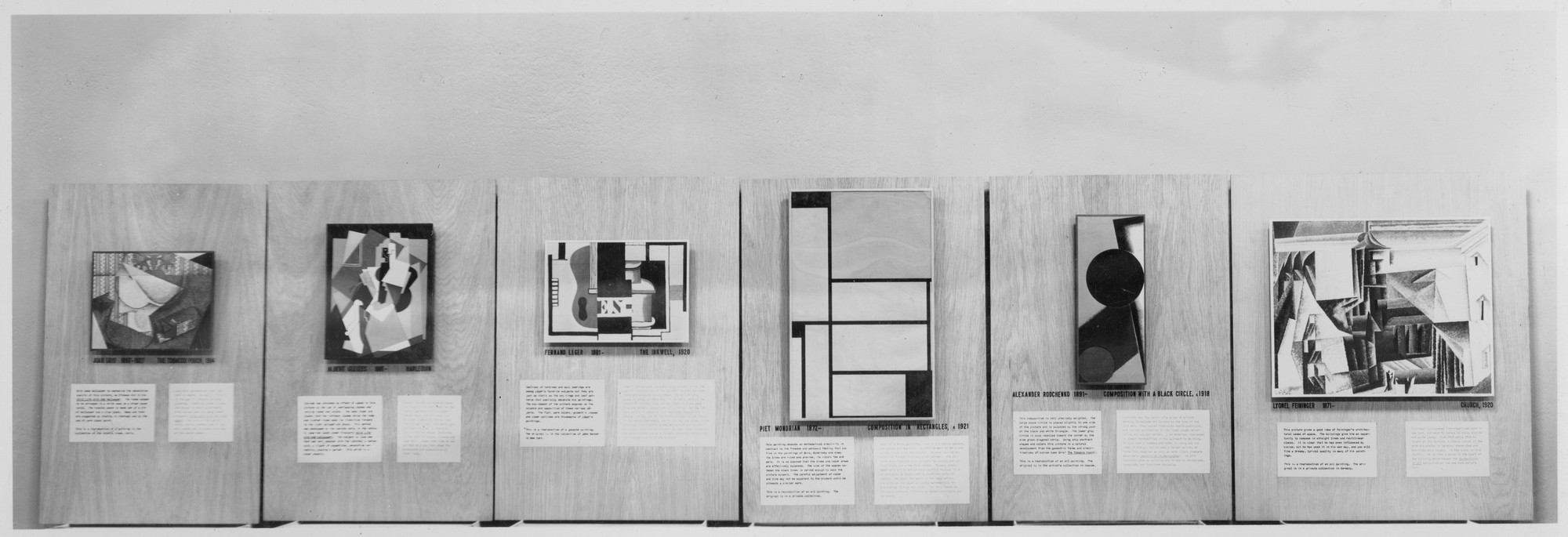 Installation view of the exhibition "Abstract Painting: Shapes of ...