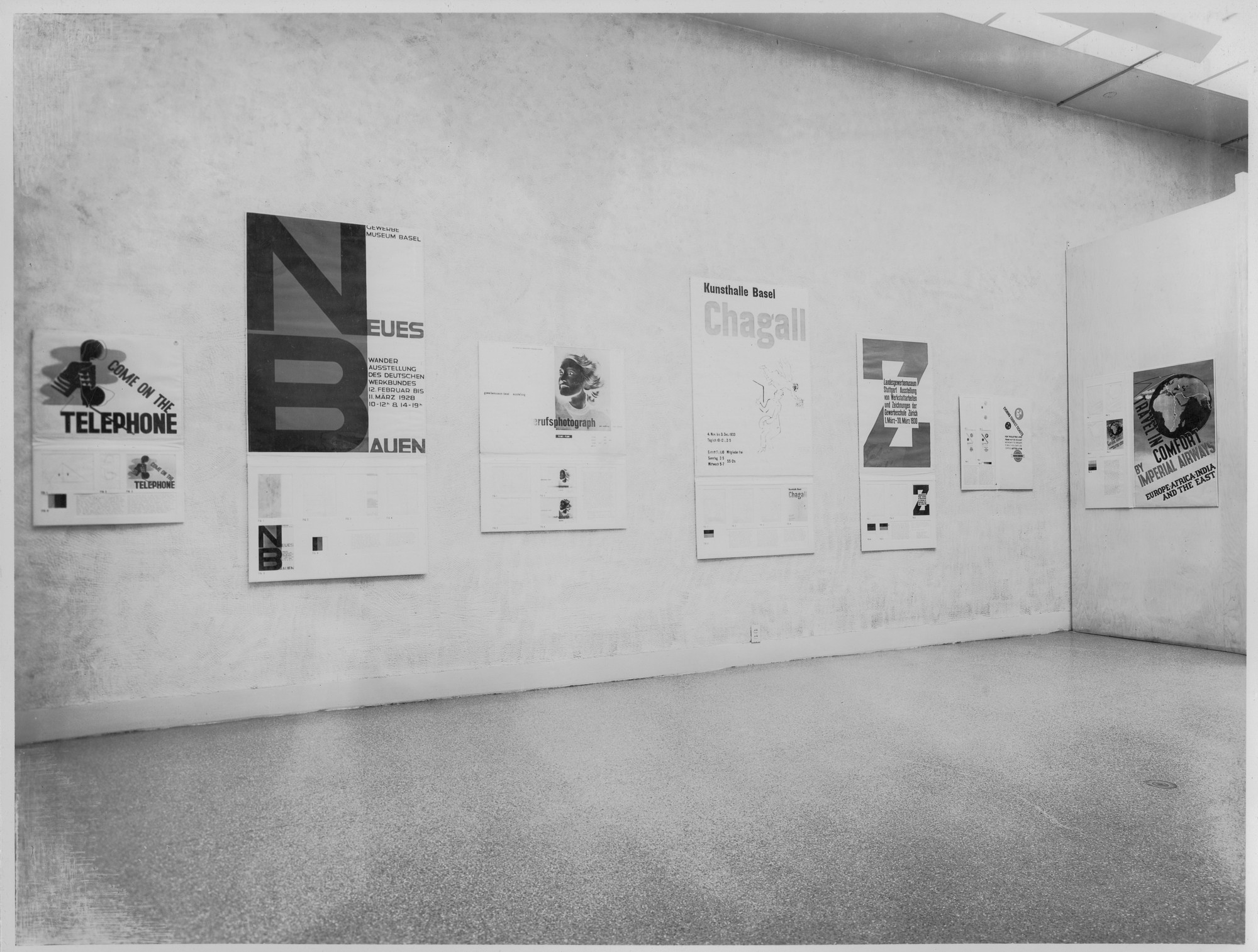 Installation view of the exhibition "American Watercolors; Lettering ...