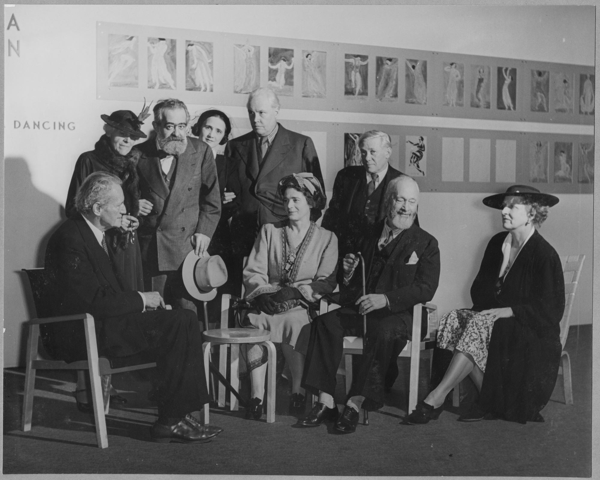 "Left to right: A. Genthe; M.F. Roberts; Jo Davidson; Anna Duncan; Carl ...