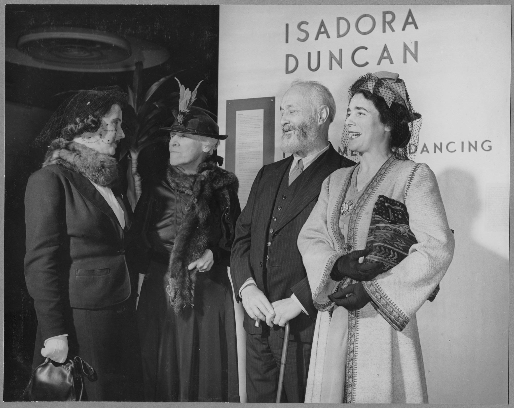 "Left to right: Anna Duncan, Mary F. Roberts, Augustin Duncan, Maria ...