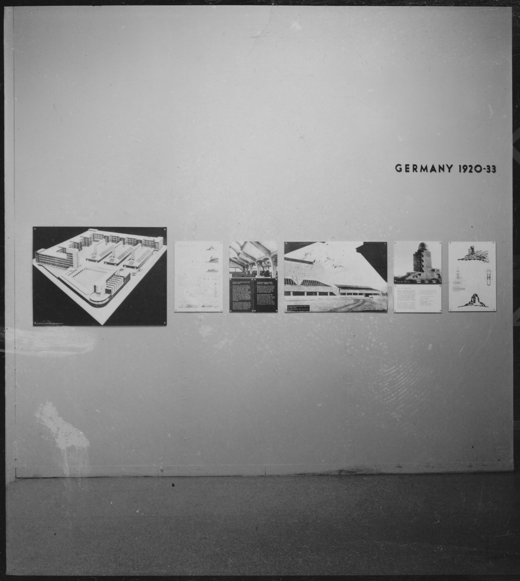 Installation view of the exhibition "Architecture of Eric Mendelsohn ...