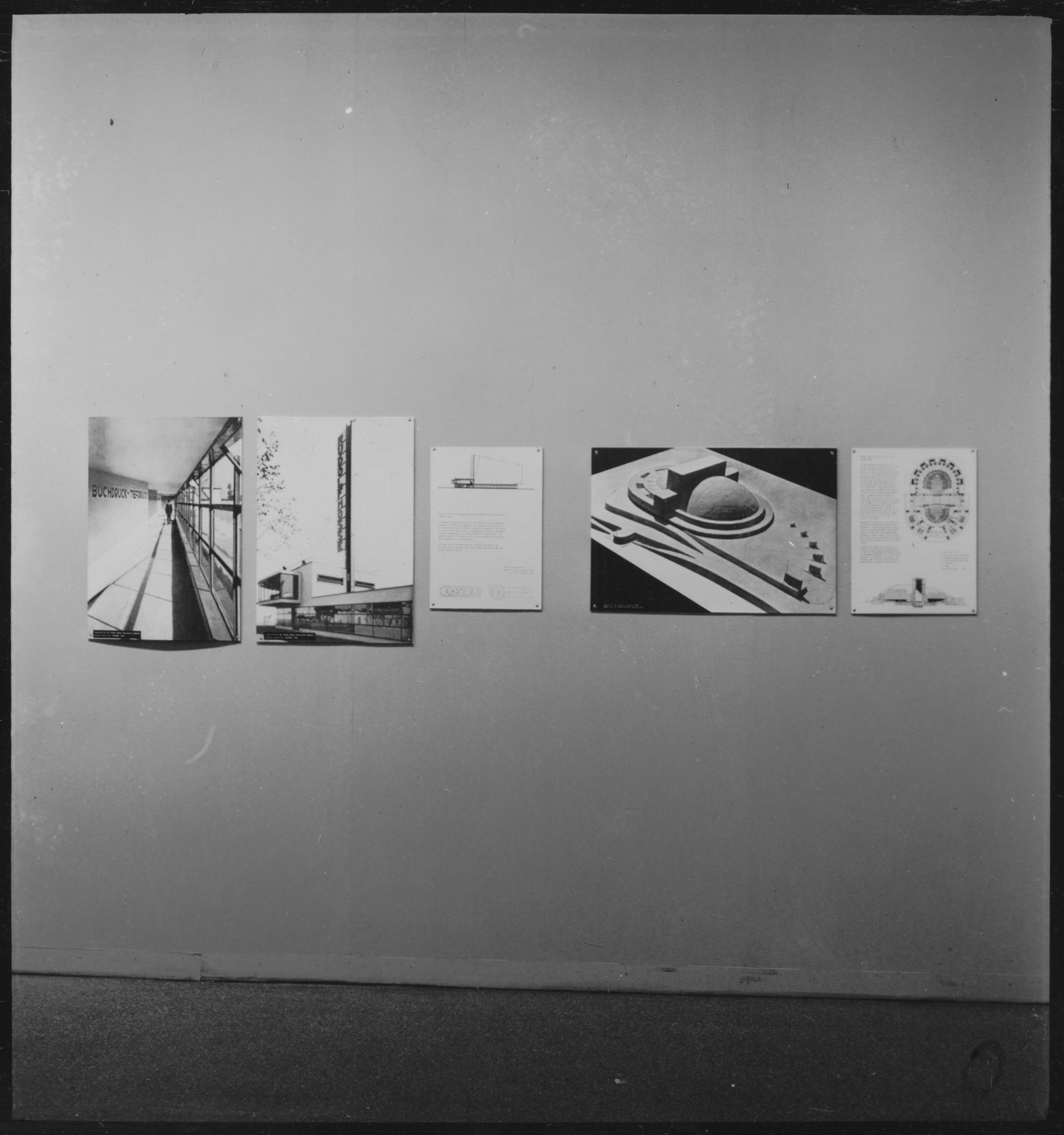 Installation view of the exhibition "Architecture of Eric Mendelsohn ...