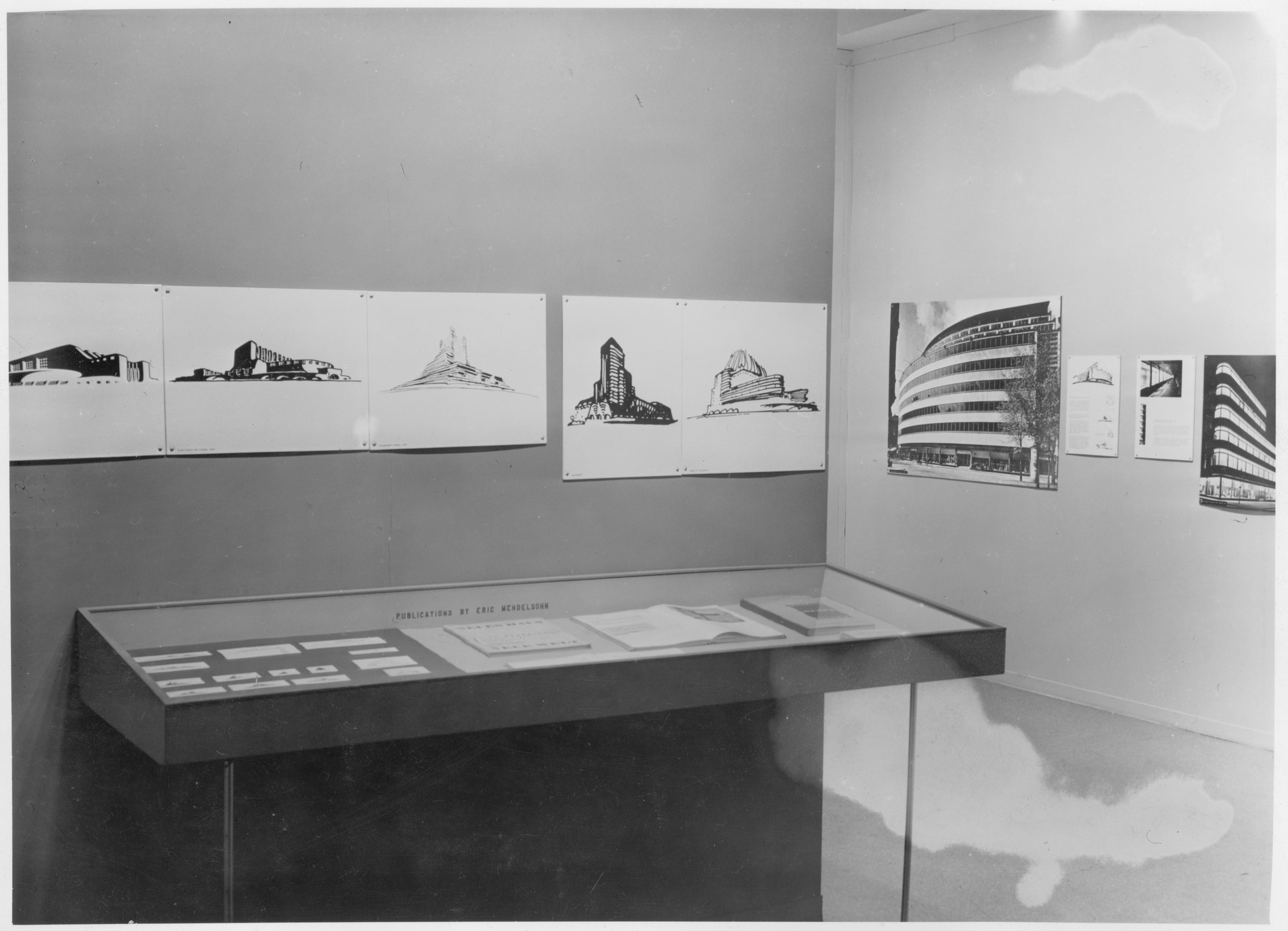 Installation view of the exhibition "Architecture of Eric Mendelsohn ...
