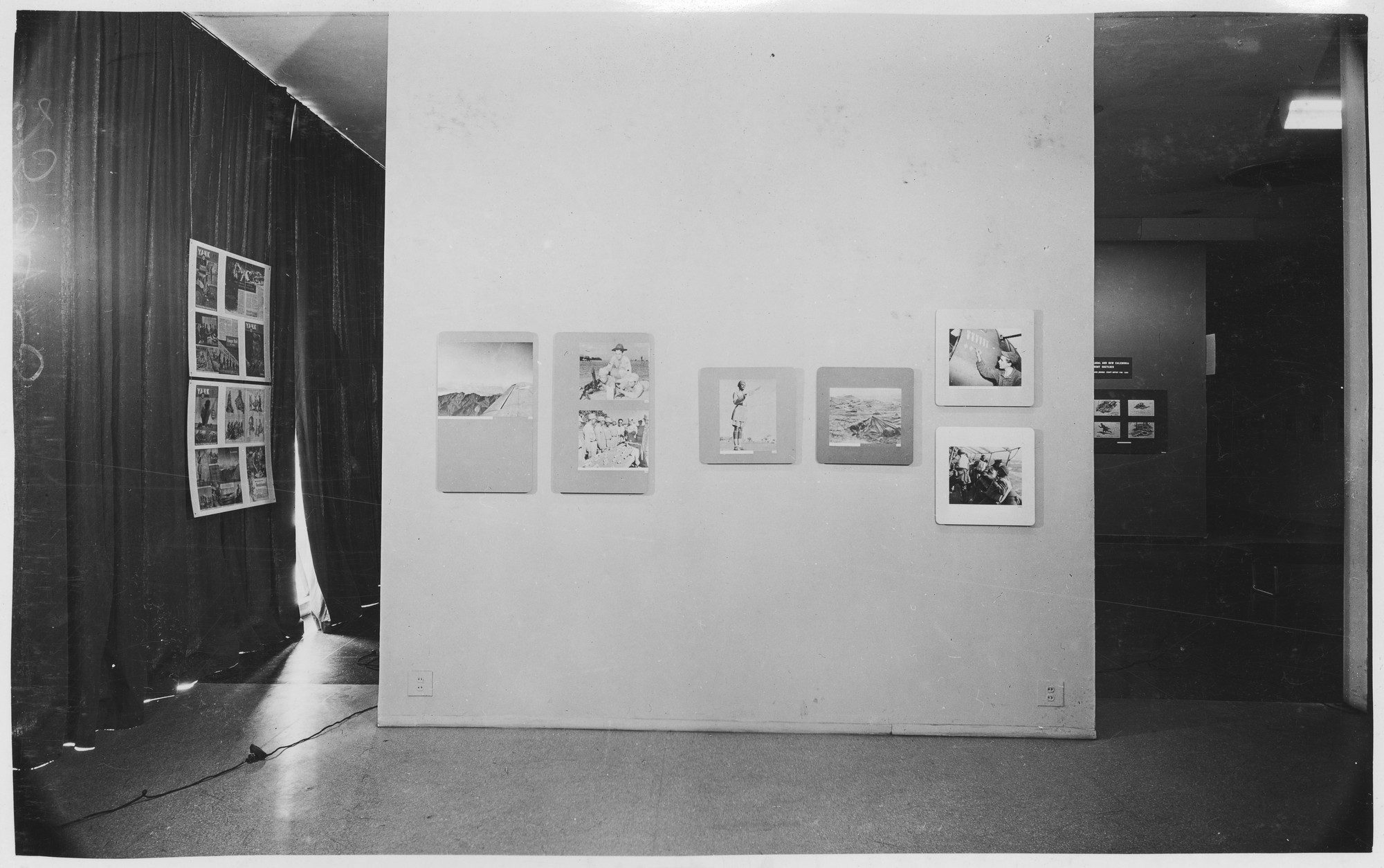 Installation view of the exhibition "Yank Illustrates the War." | MoMA