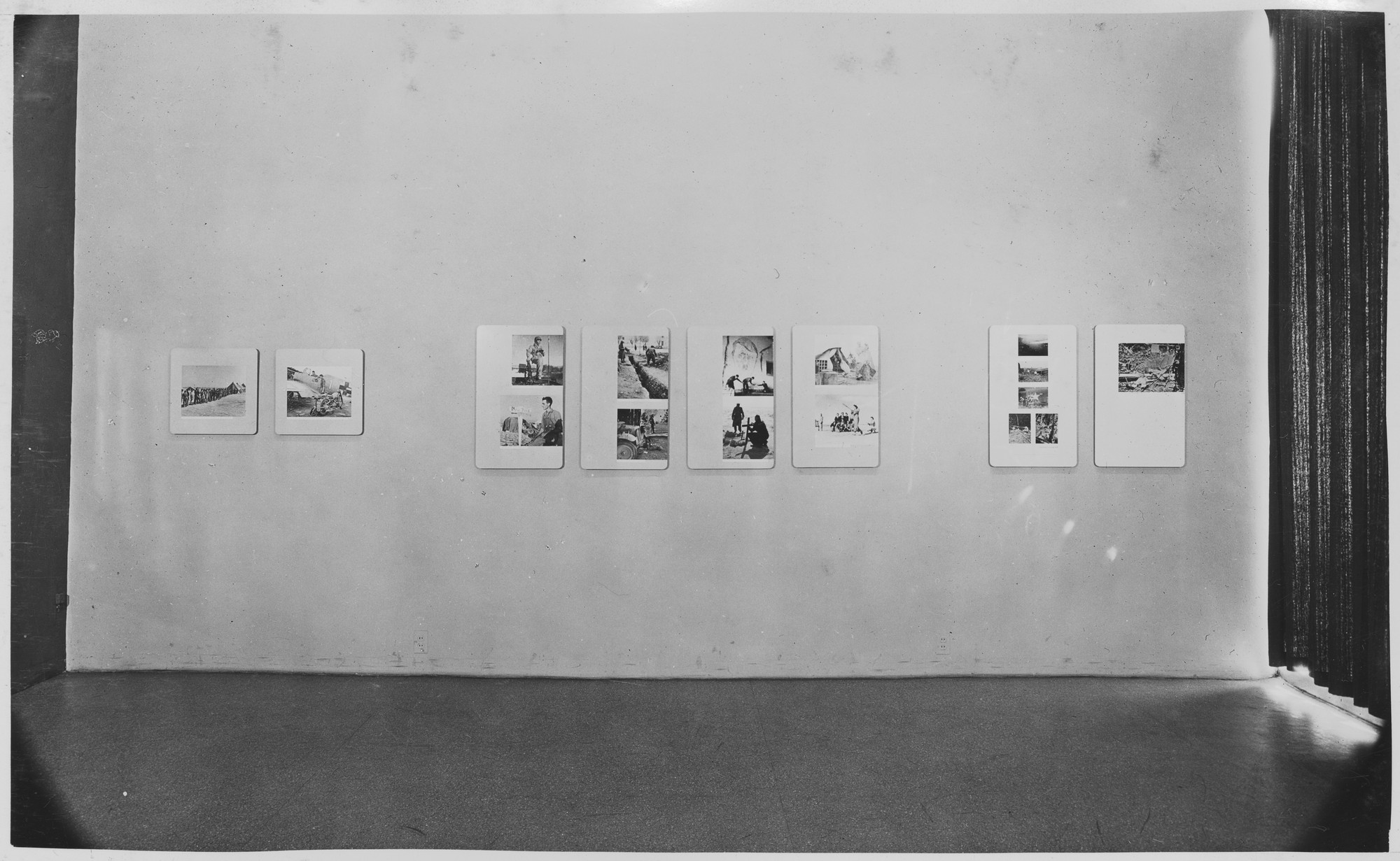 Installation view of the exhibition "Yank Illustrates the War." | MoMA