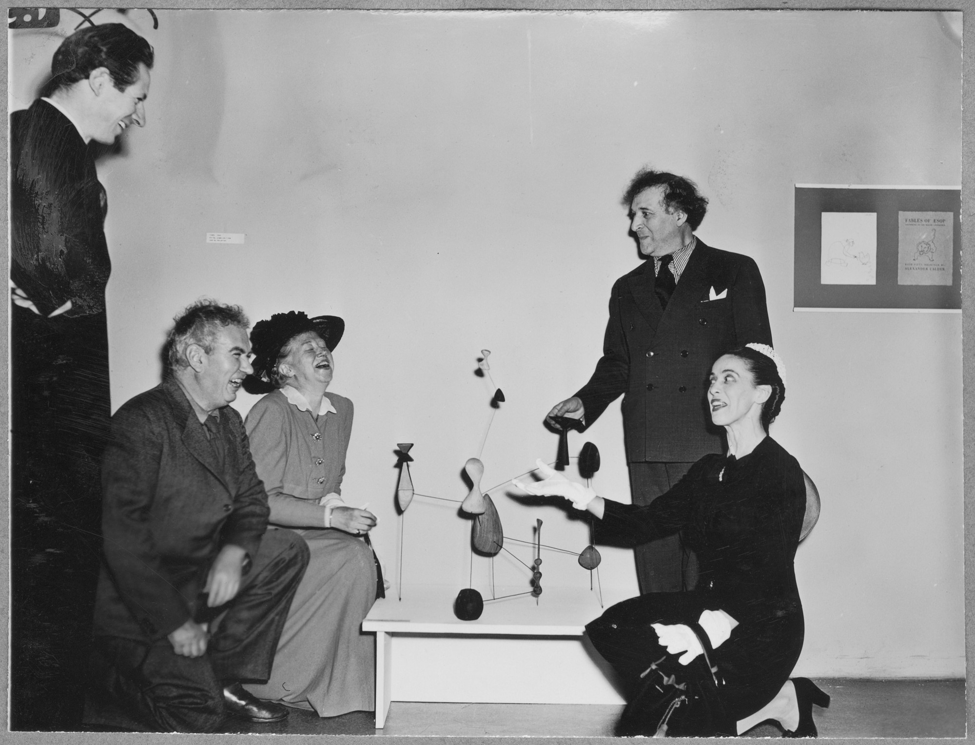 Left to right: Herbert Matter, Alexander Calder, Marianne Moore, Marc ...