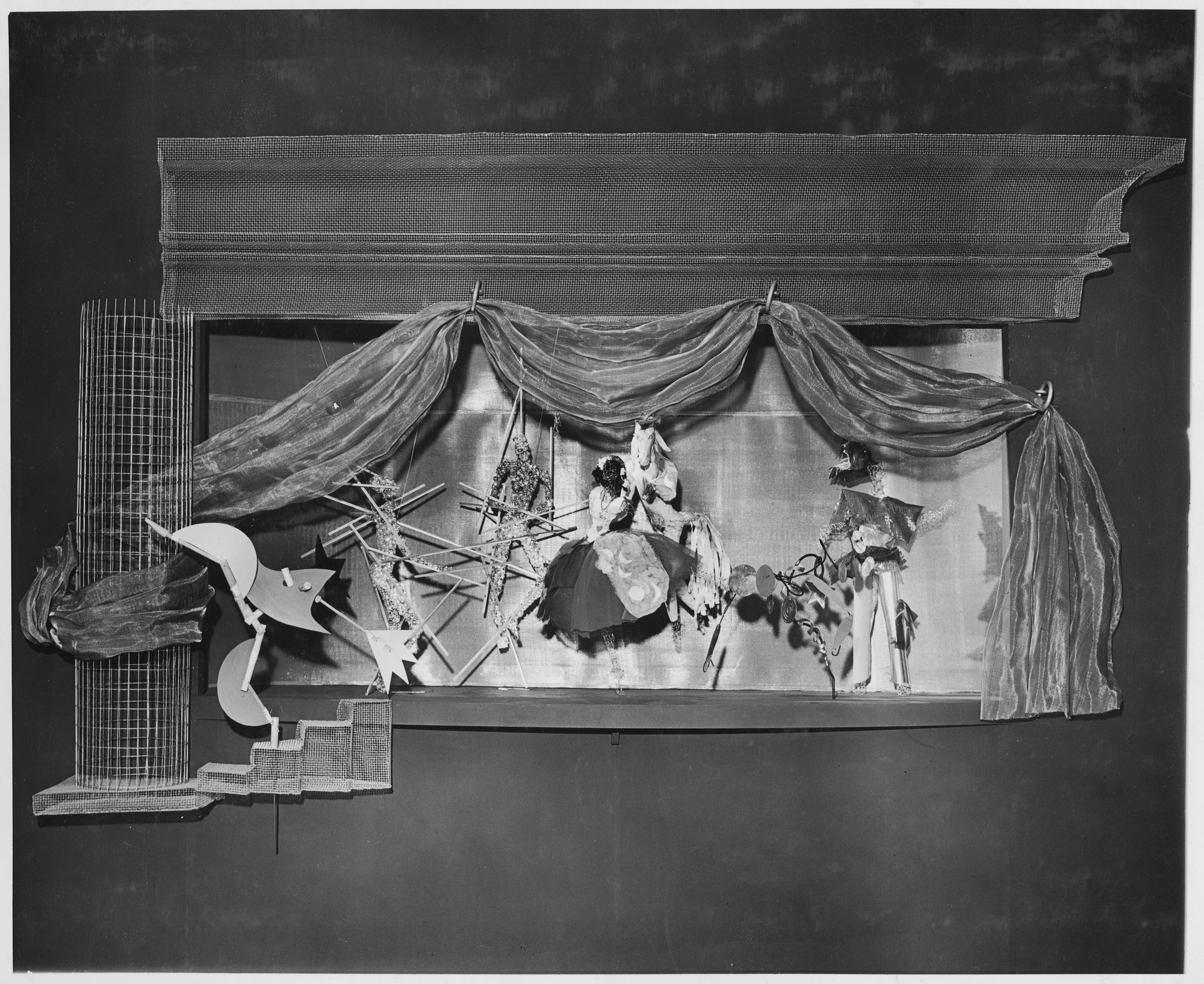 Installation view of the exhibition "Dance and Theatre Design," in the ...