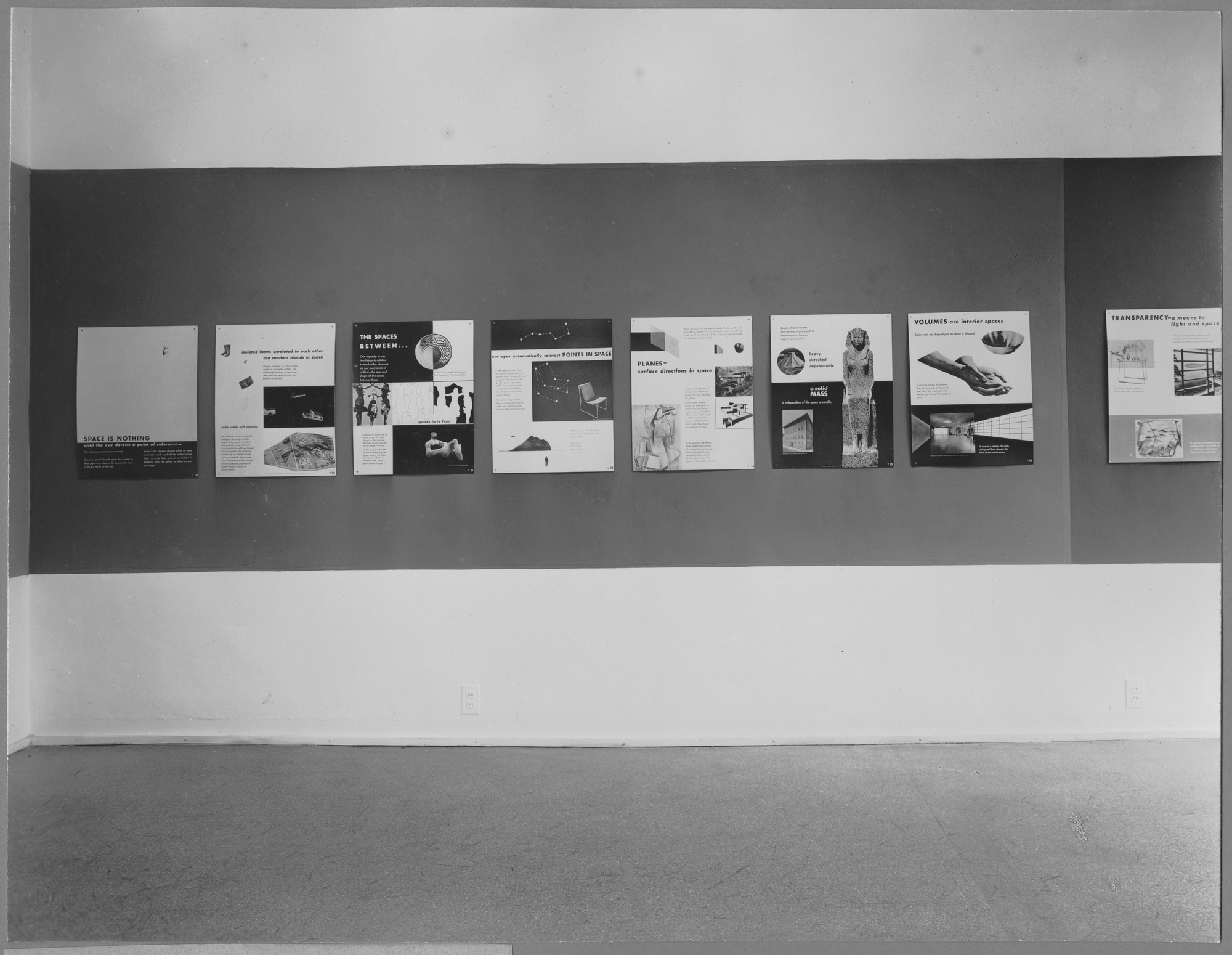 Installation view of the exhibition "Elements of Design." | MoMA