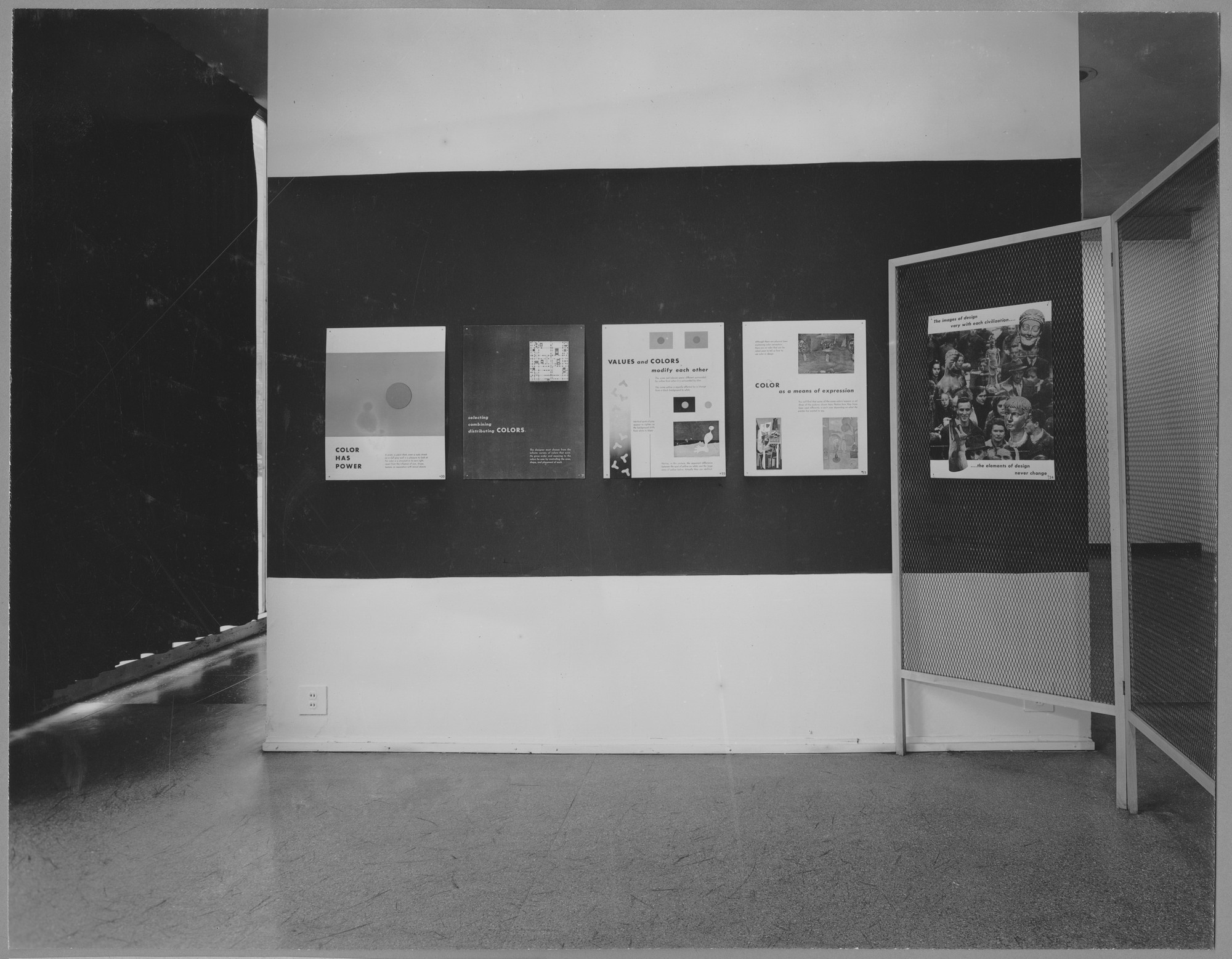 Installation view of the exhibition "Elements of Design." | MoMA