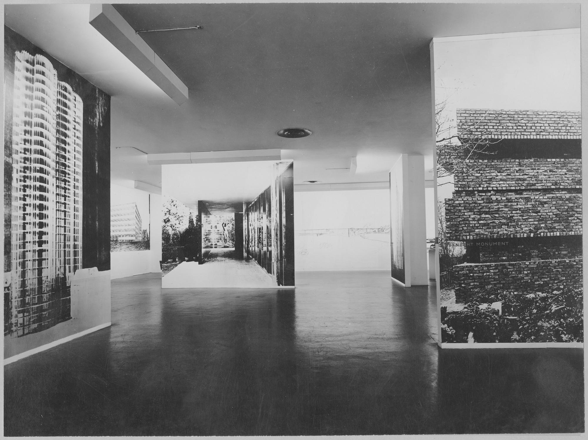 Installation view of the exhibition "Mies van der Rohe." | MoMA