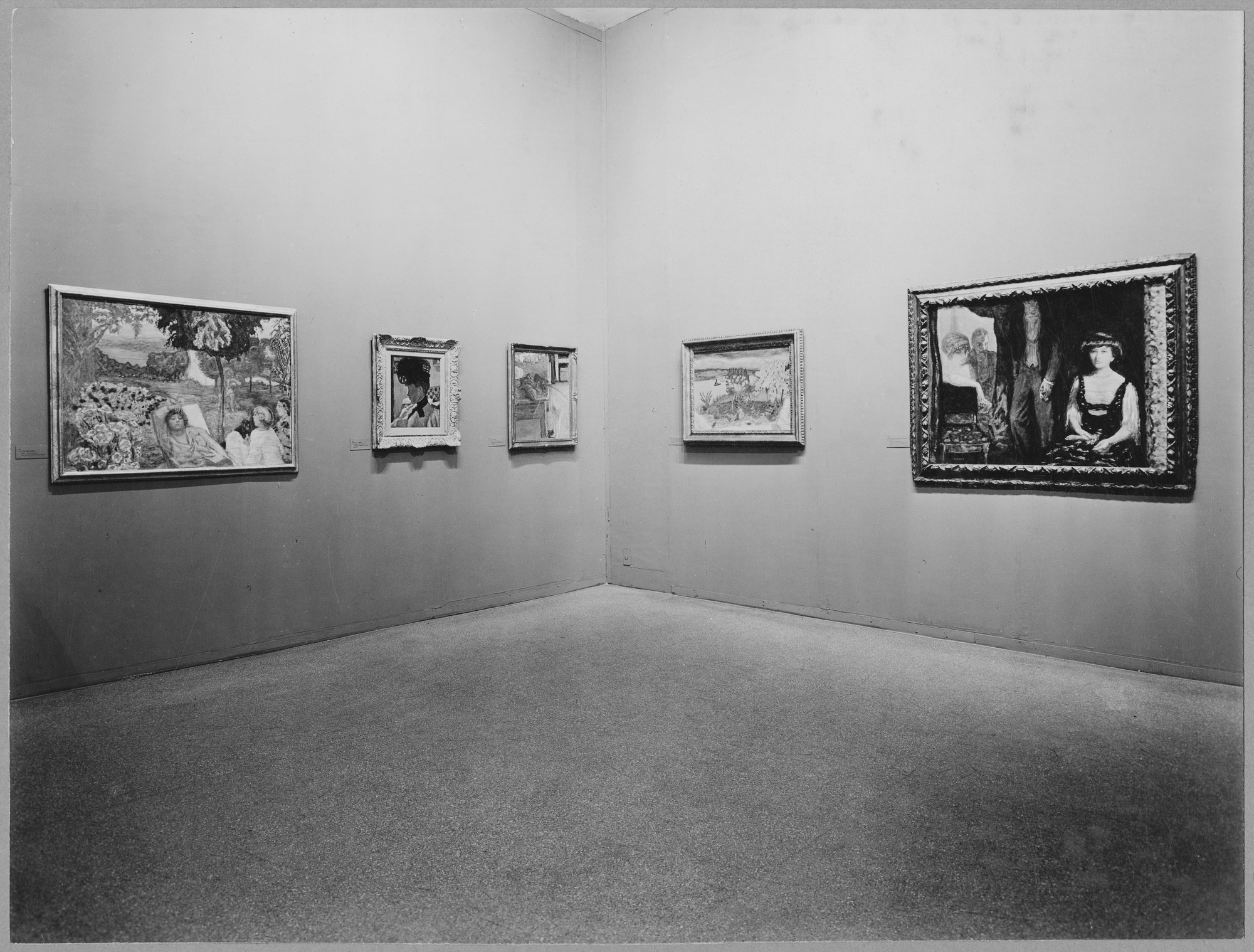 Installation view of the exhibition "Pierre Bonnard." | MoMA