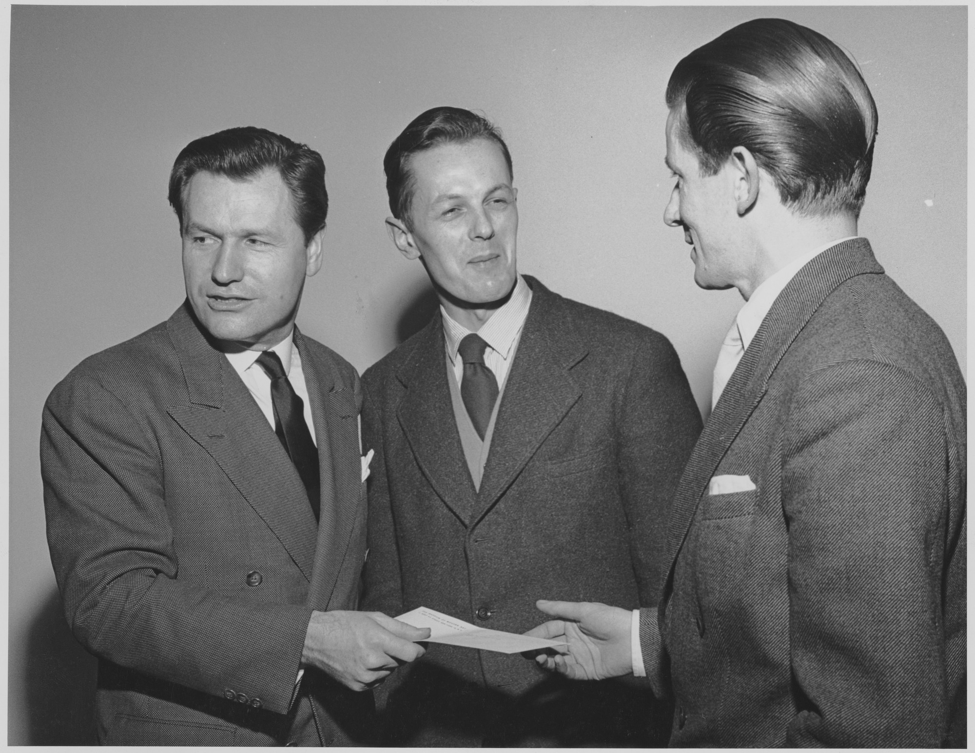 "Awarding of the Prizes. Left to Right: Nelson A. Rockefeller, Clive ...