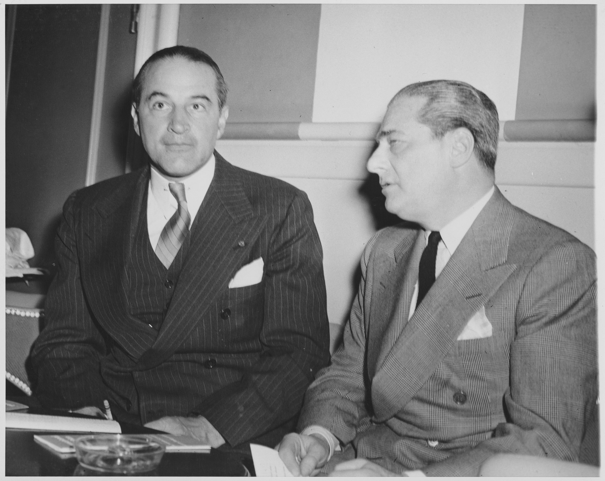 "L. to R. Colonel H.A. Murrill, in charge of Simmons' Merchandise ...