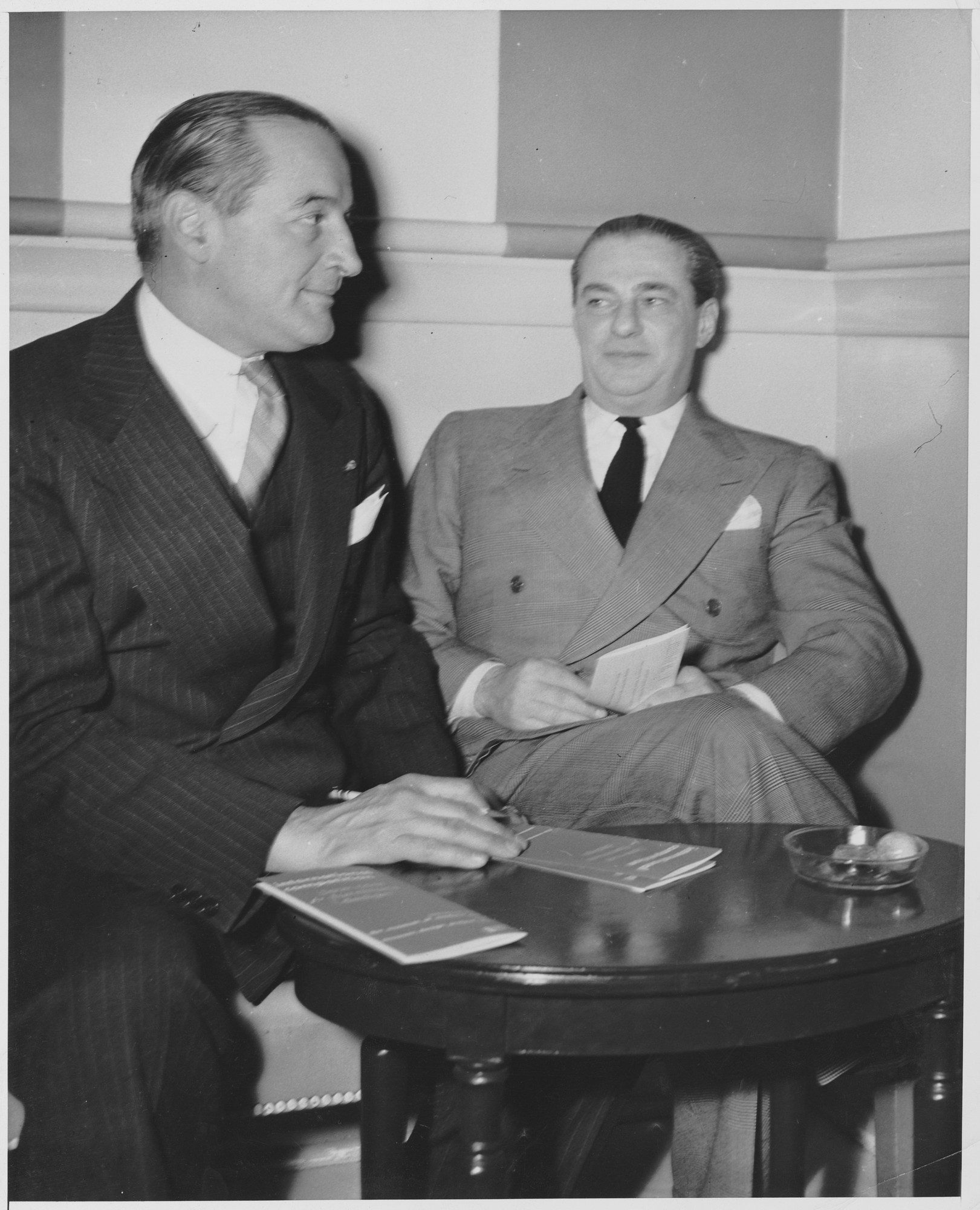 "L. to R. Colonel H.A. Murrill, in charge of Simmons' Merchandise ...