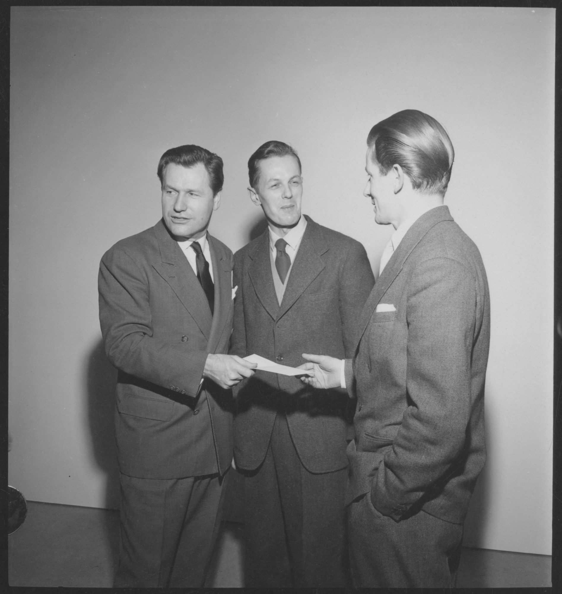 Awarding of the Prizes. Left to Right: Nelson A. Rockefeller, Clive ...