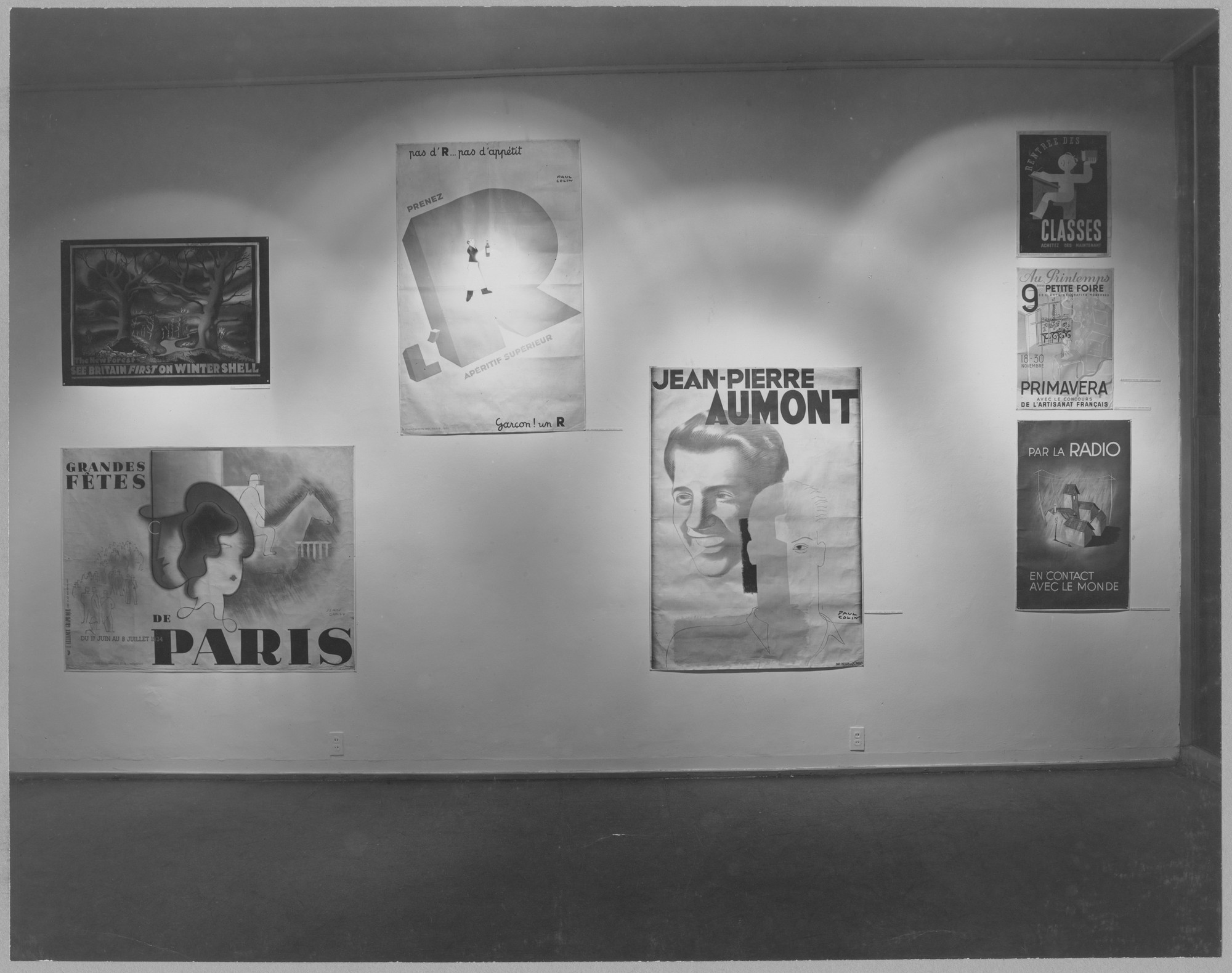 Installation view of the exhibition "Posters from the Davis Collection ...