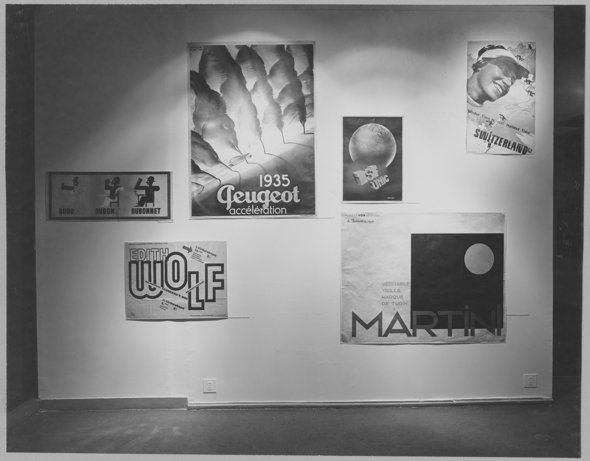 Installation view of the exhibition "Posters from the Davis Collection ...