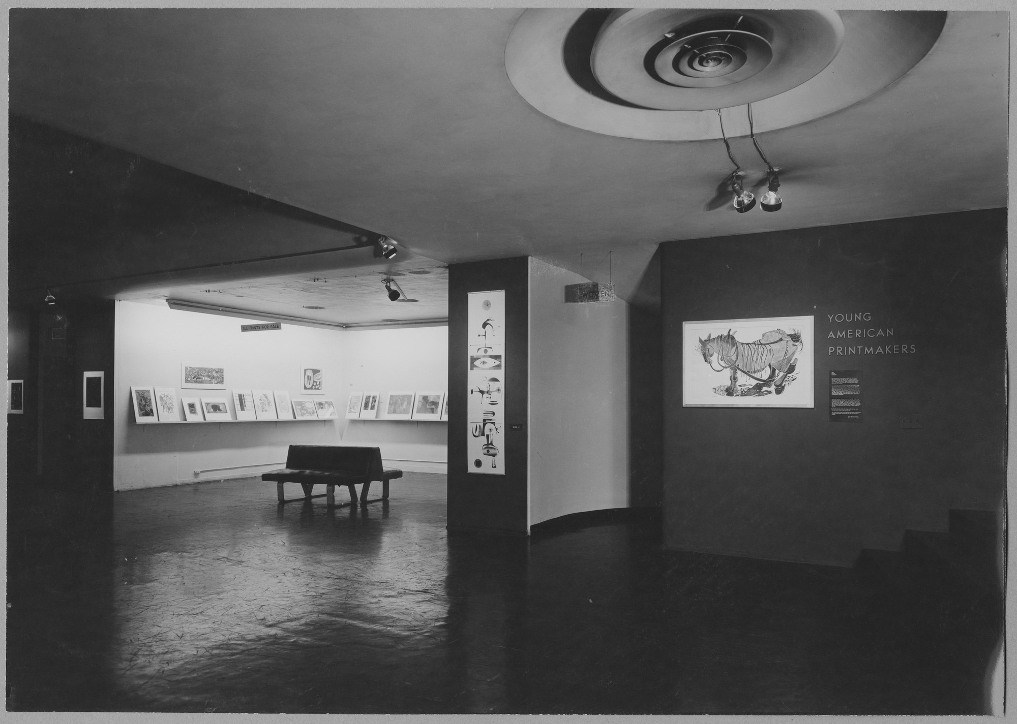 Installation view of the exhibition "Young American Printmakers." | MoMA