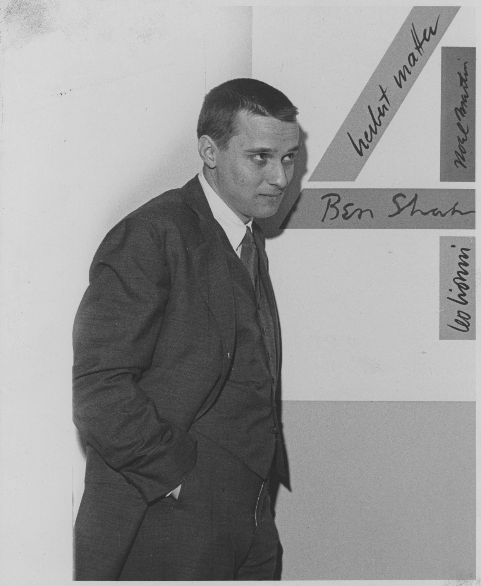 "Mr. Noel Martin," at the exhibition, "Four American Graphic Designers ...