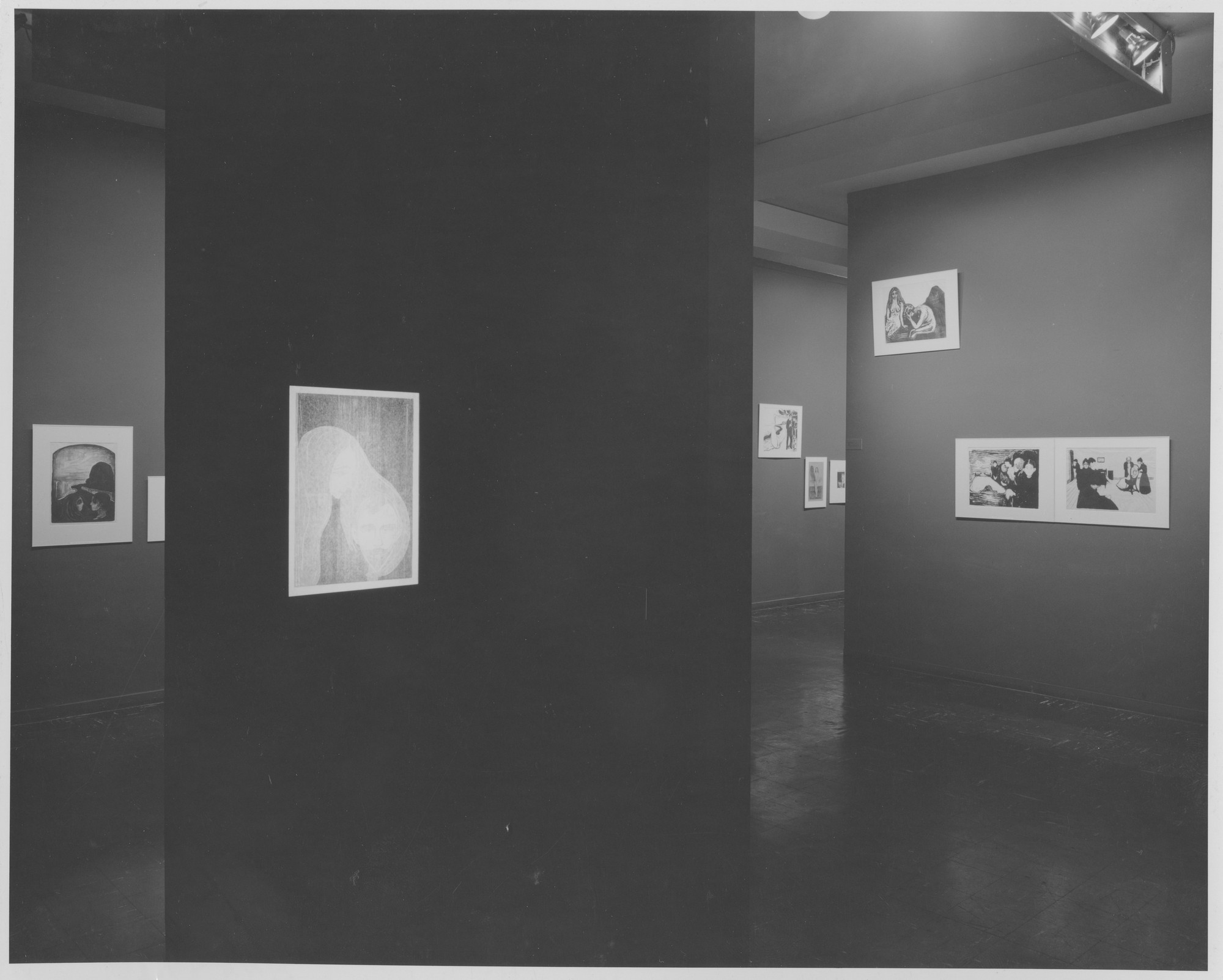 Installation view of the exhibition "The Graphic Work of Edvard Munch ...