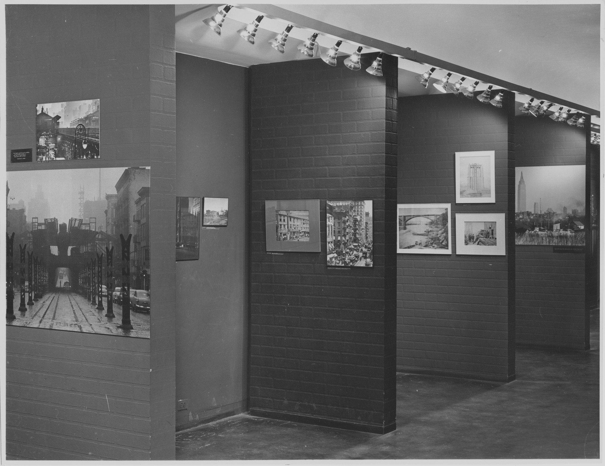 Installation view of the exhibition "70 Photographers Look at New York ...