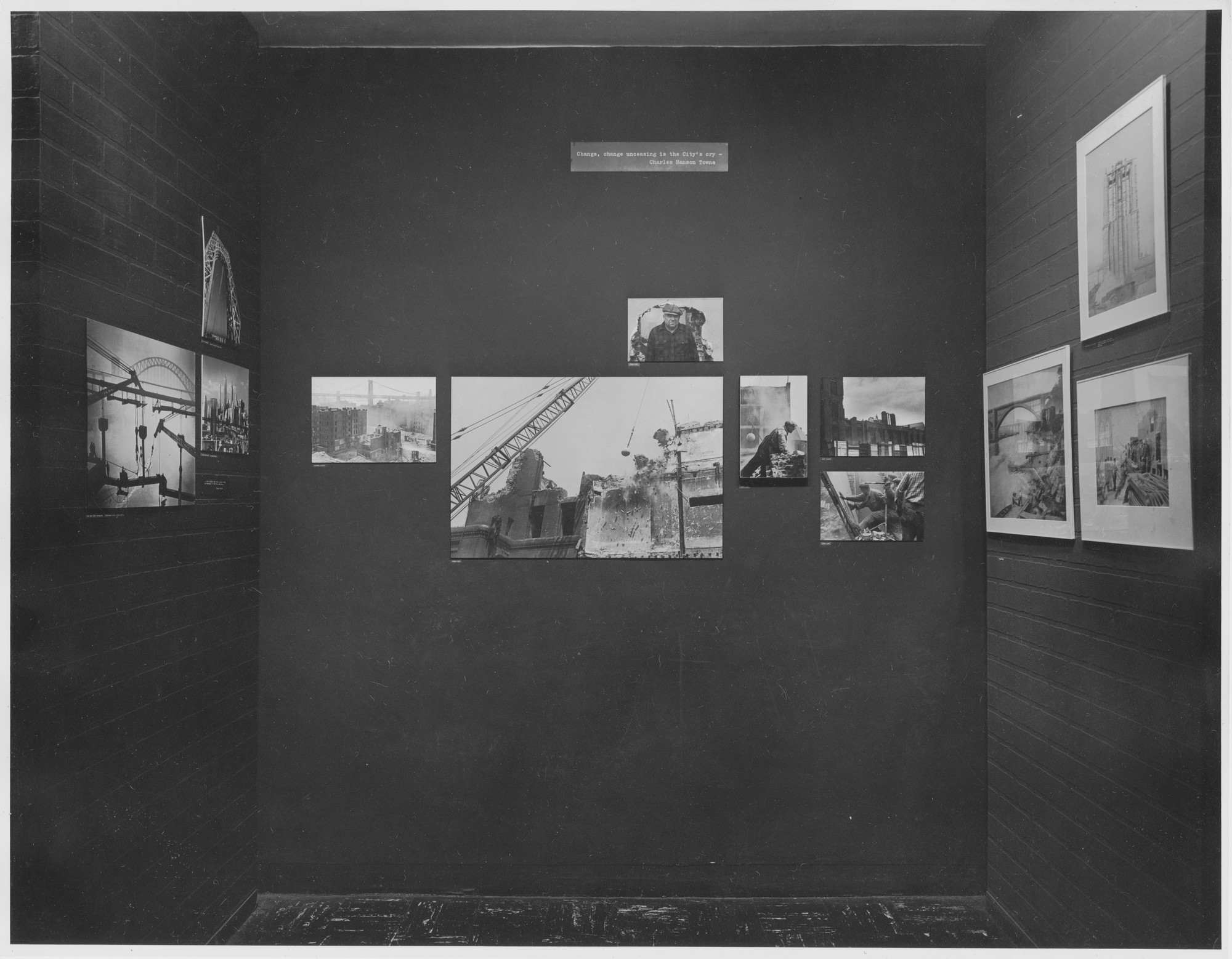 Installation view of the exhibition "70 Photographers Look at New York ...