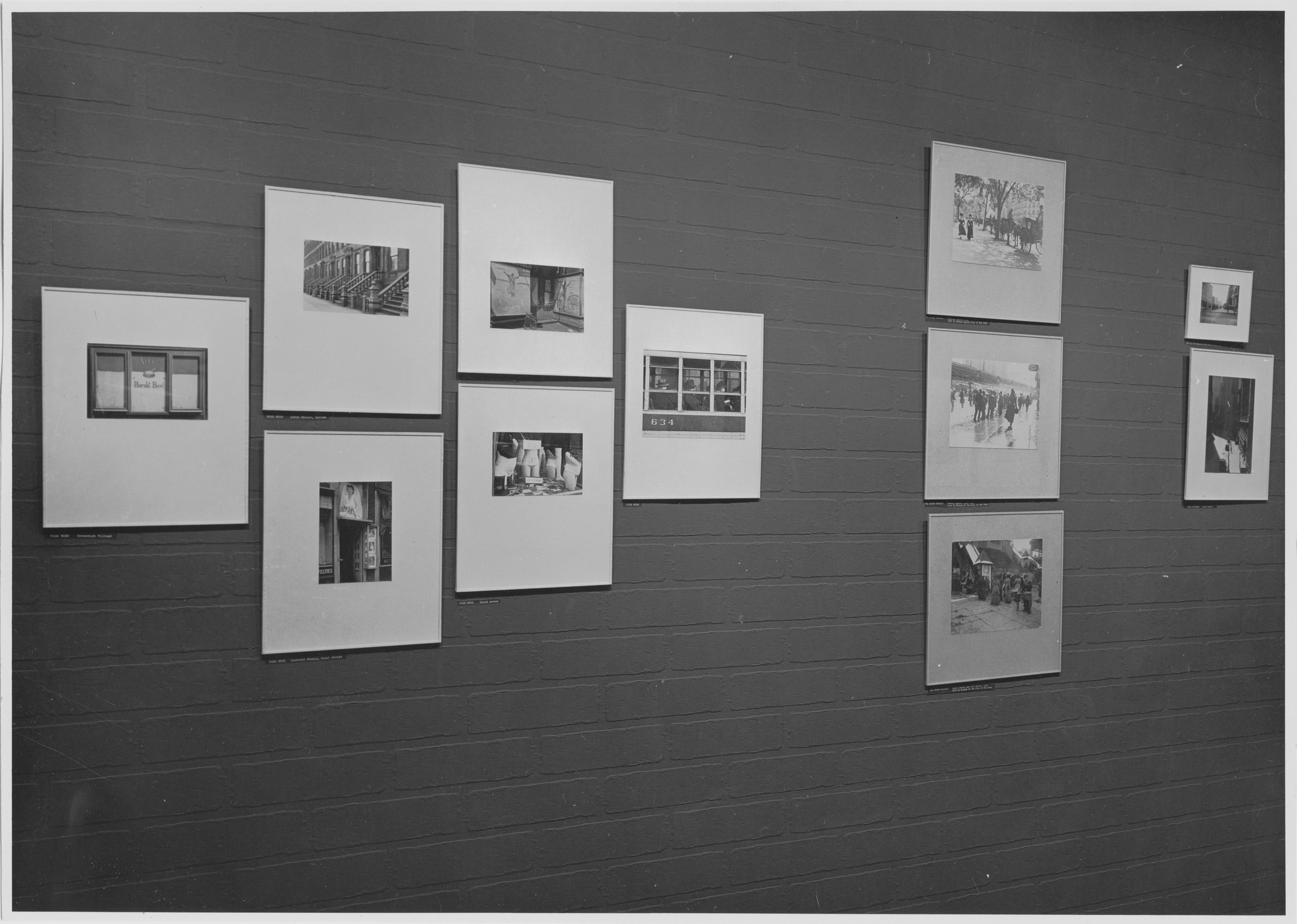 Installation view of the exhibition "70 Photographers Look at New York ...