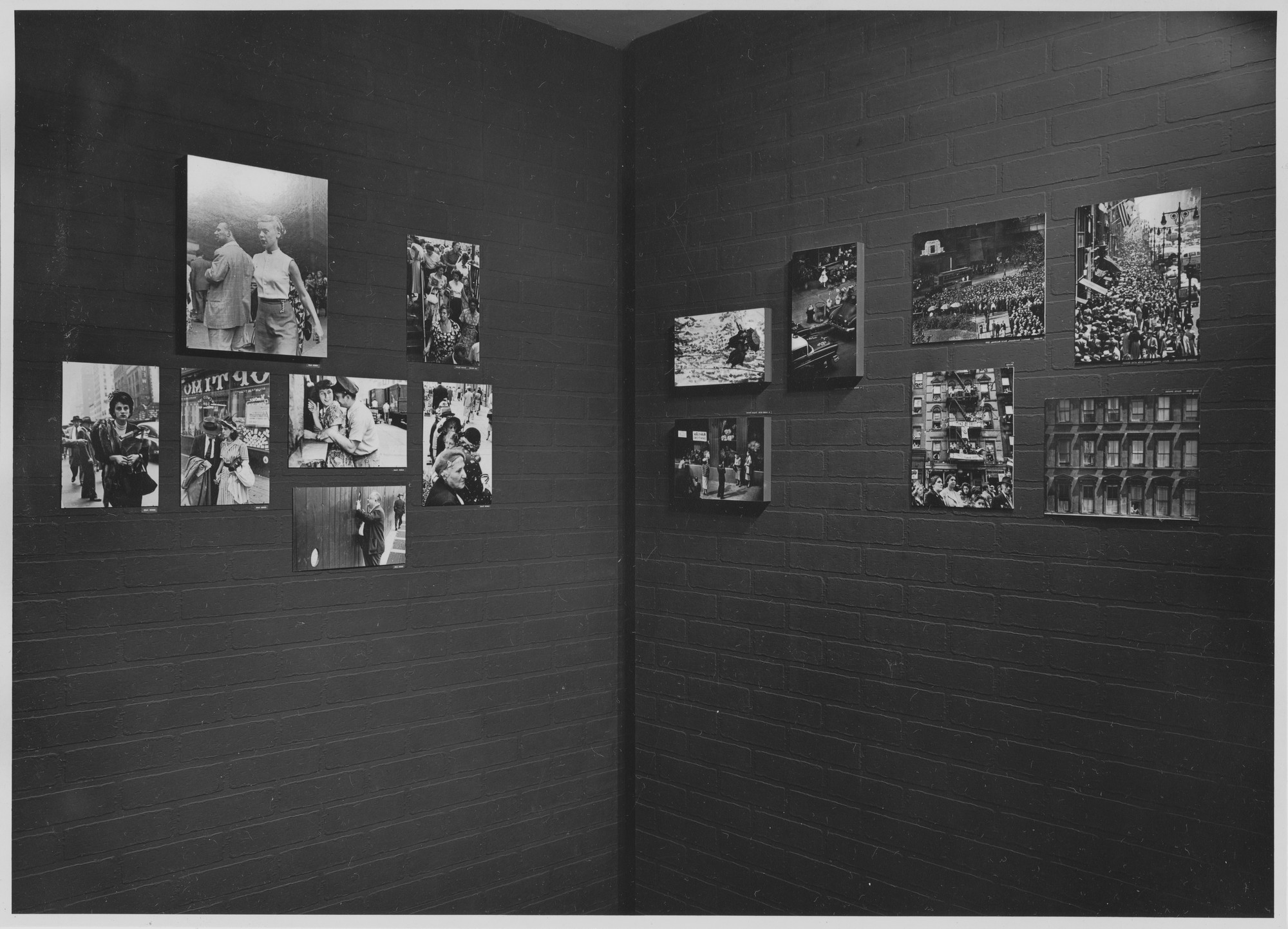 Installation view of the exhibition "70 Photographers Look at New York ...