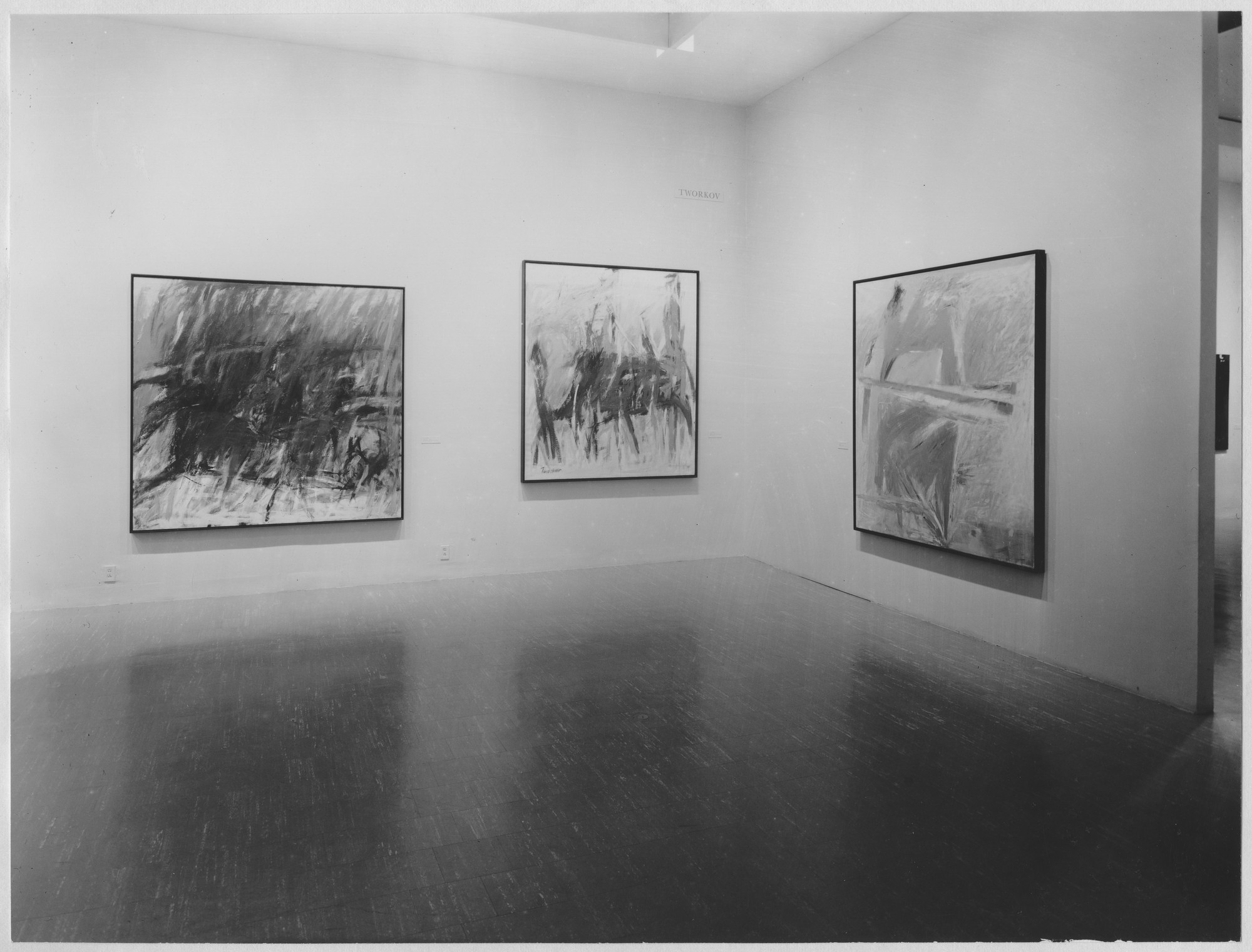 Installation view of the exhibition "The New American Painting as shown ...