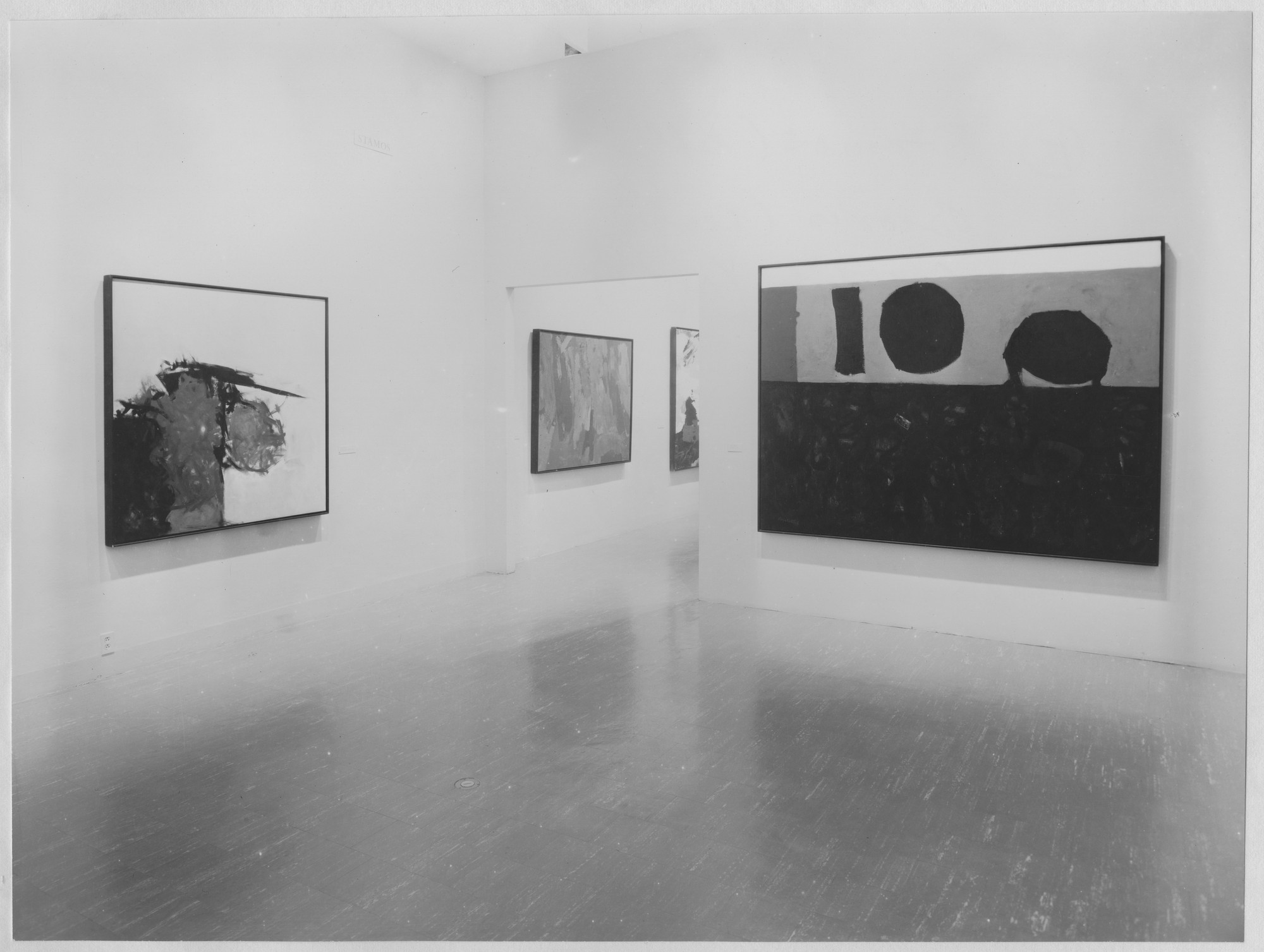 Installation view of the exhibition "The New American Painting as shown ...