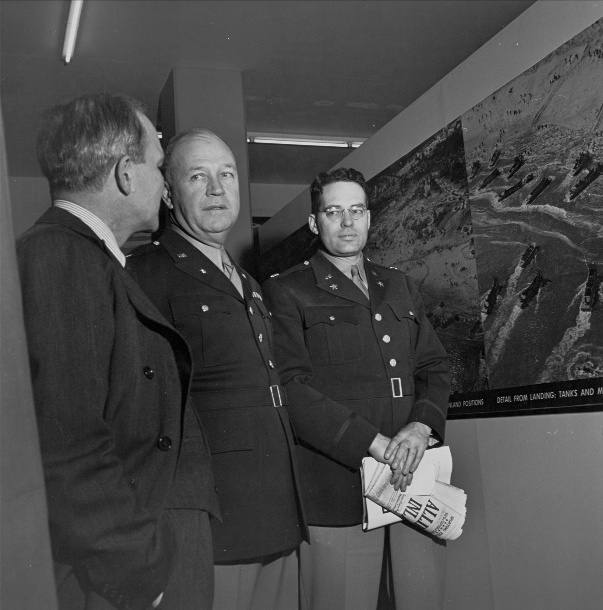 "left to right: Daniel Longwell, Life Magazine, Col. Daniel Connor ...