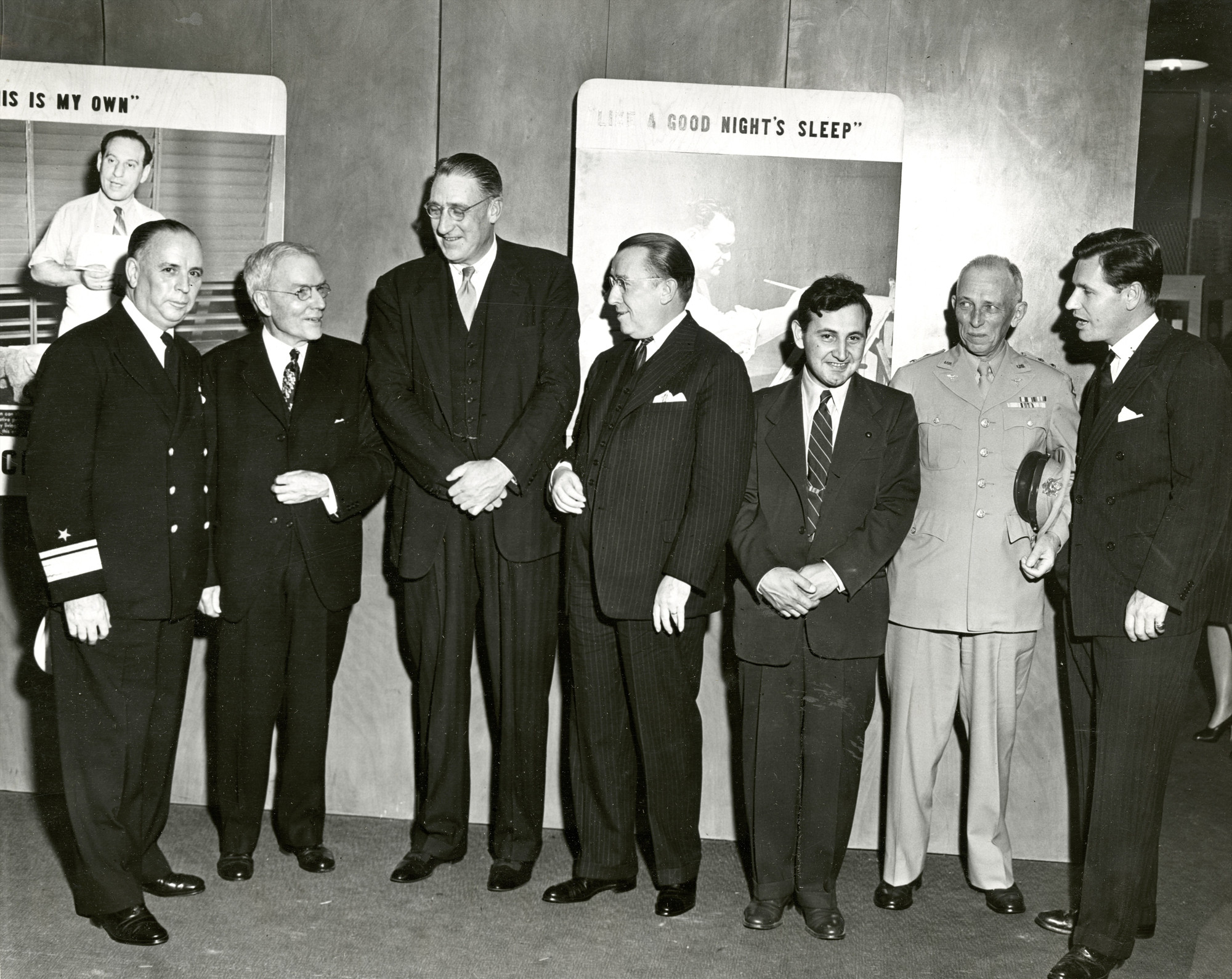 From left" "Admiral Monroe Kelly, John D. Rockefeller, Jr., Kenneth ...