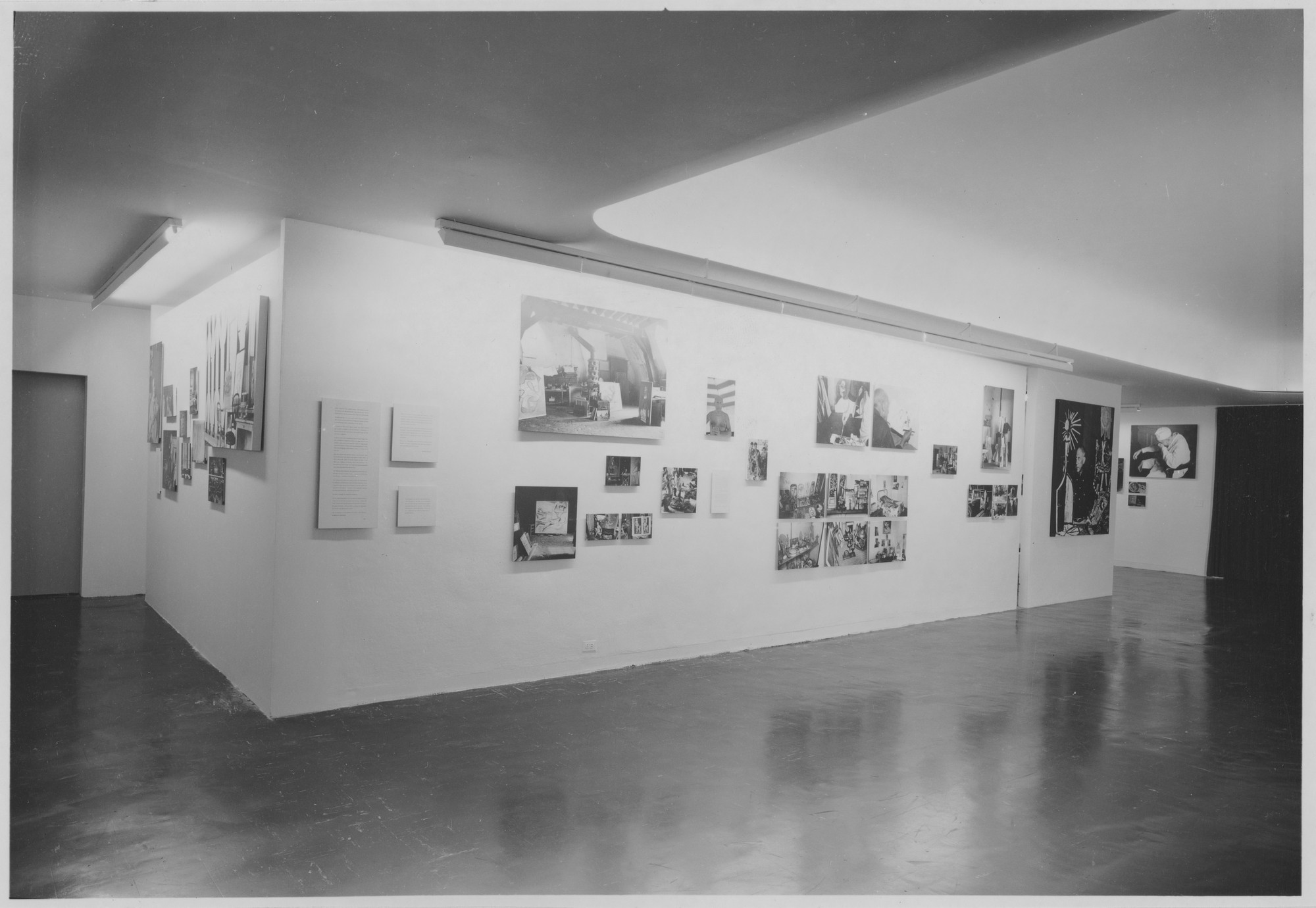 Installation view of the exhibition "The Artist in the Studio - Photos ...