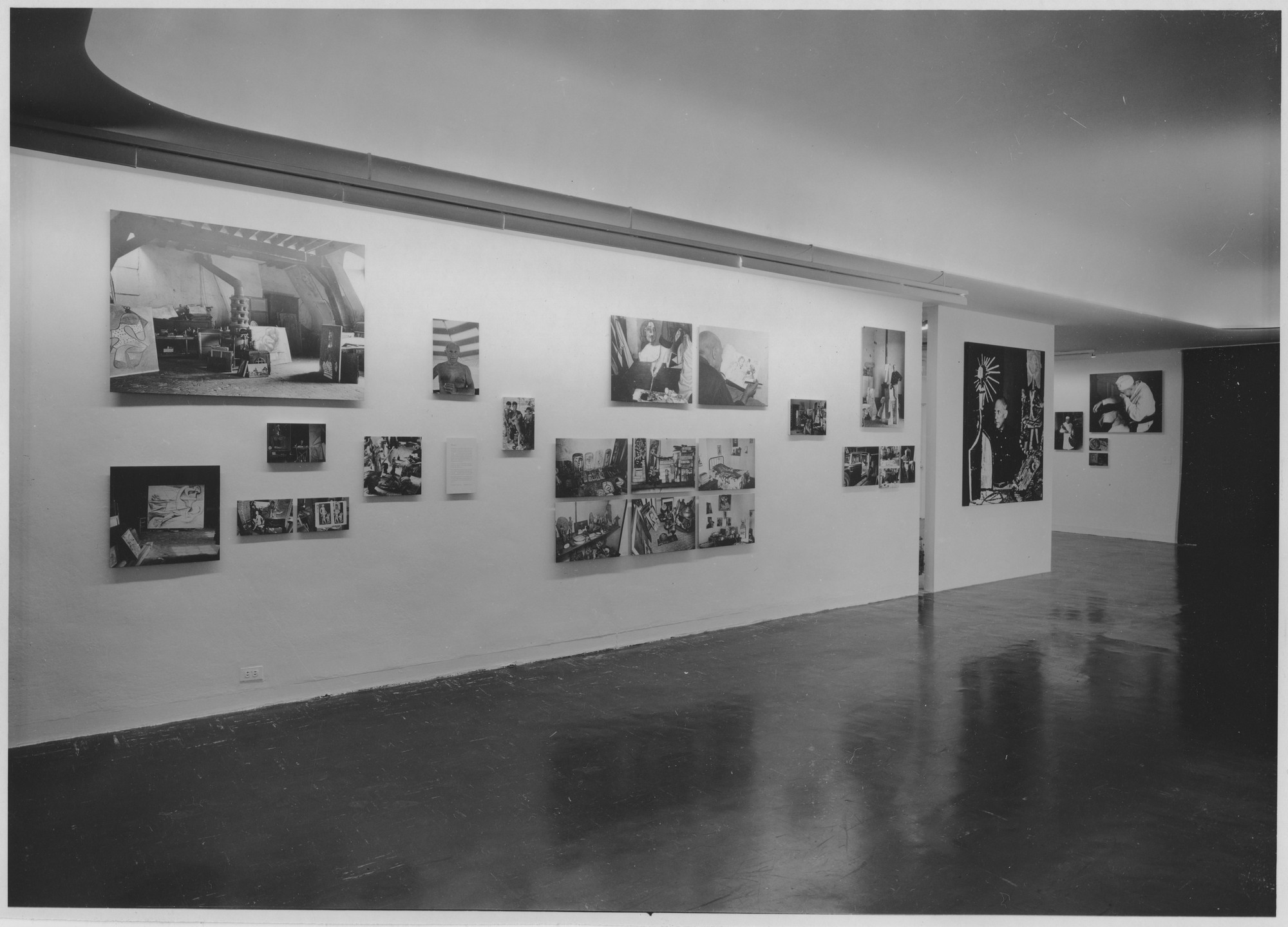 Installation view of the exhibition "The Artist in the Studio - Photos ...