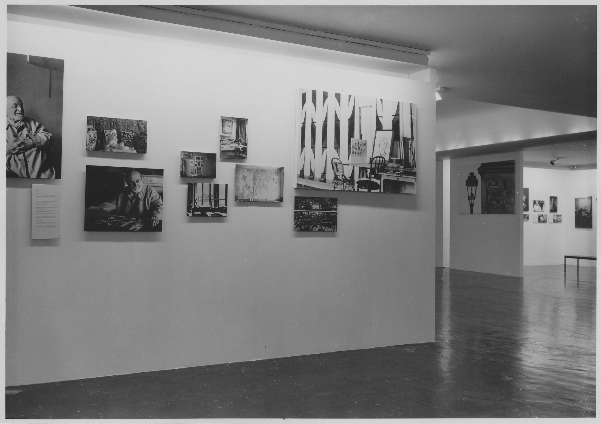 Installation view of the exhibition "The Artist in the Studio - Photos ...